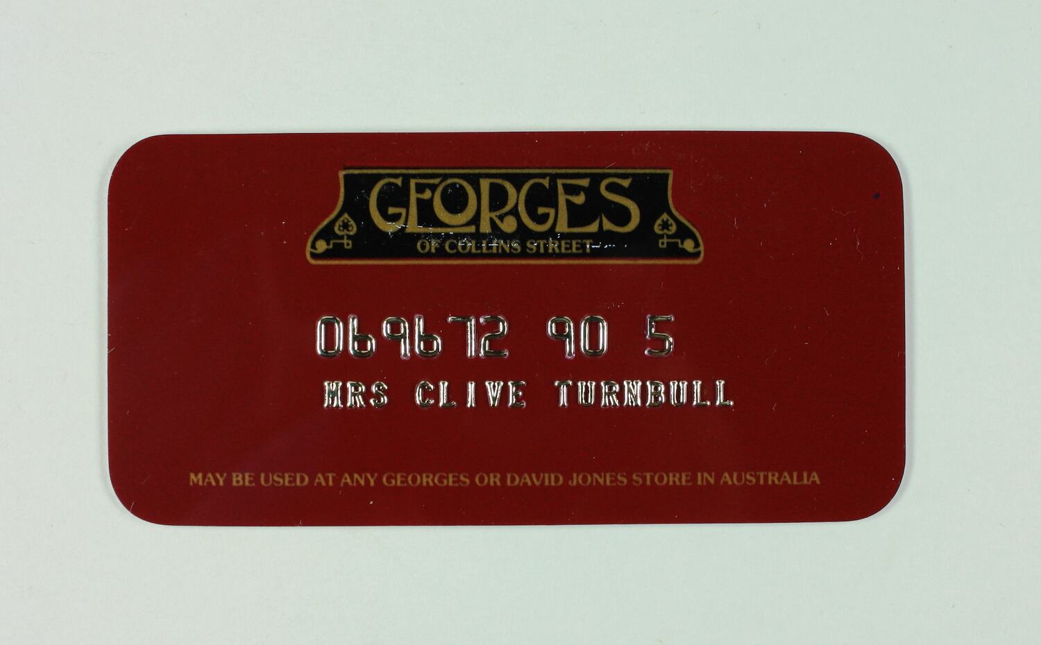 Card - Georges, Melbourne, circa 1970s