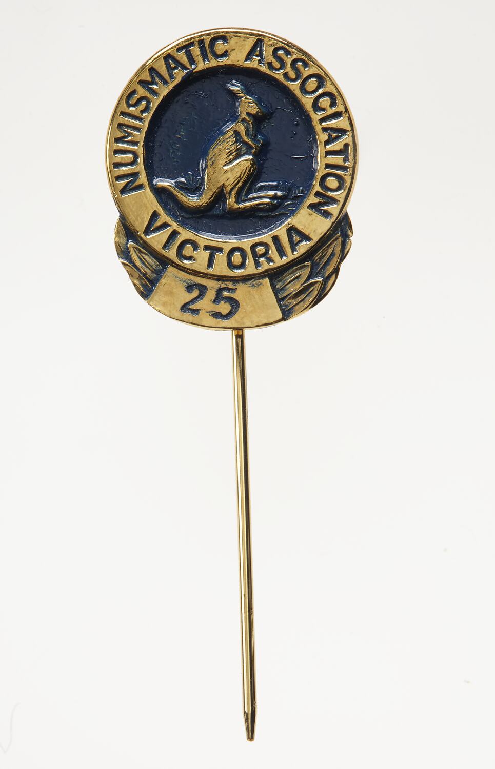 Badge - 25 Years Membership, Numismatic Association of Victoria, circa 1971