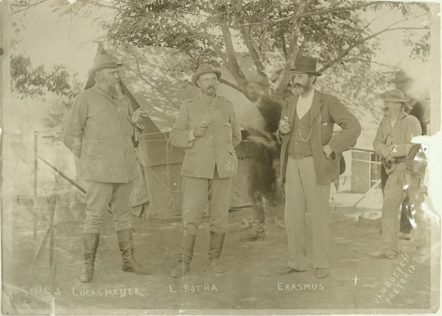 Photograph - Generals Lucas Meyer, L. Botha & Erasmus, South Africa ...