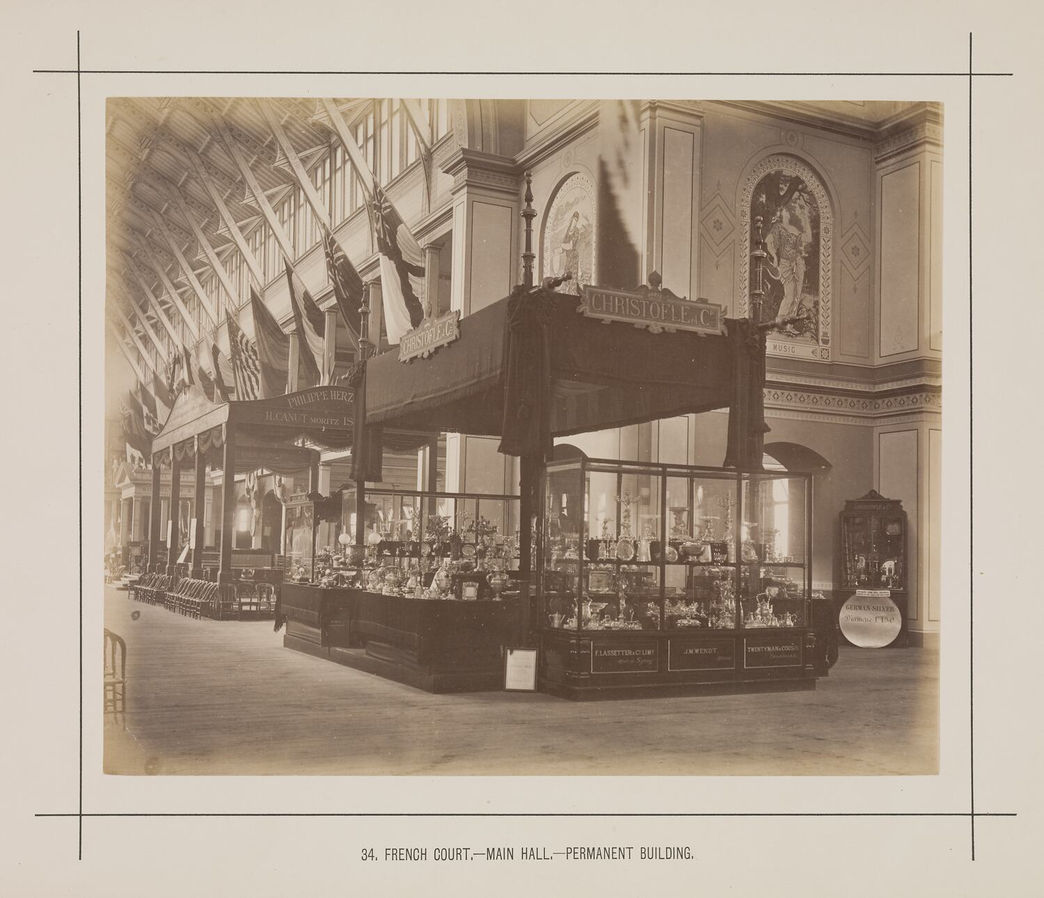 Photograph - French Court, Great Hall, Exhibition Building, 1880-1881