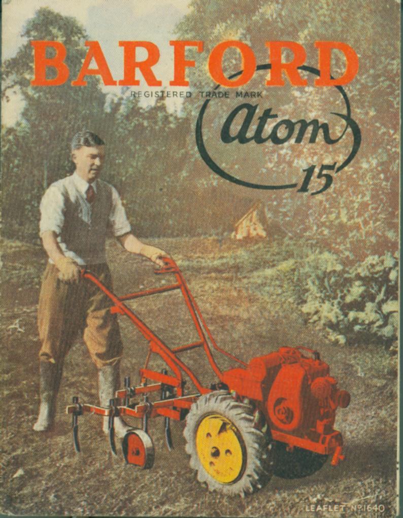 Publicity Brochure - Barford (Agricultural) Ltd, Atom Model 15 ...