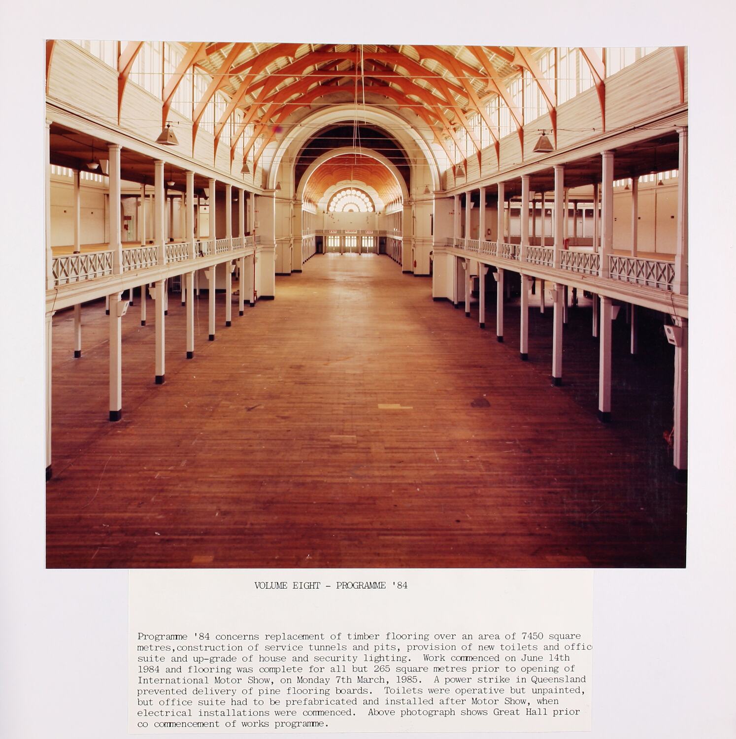 Photograph - Programme '84, Timber Floor Replacement in the Great Hall ...