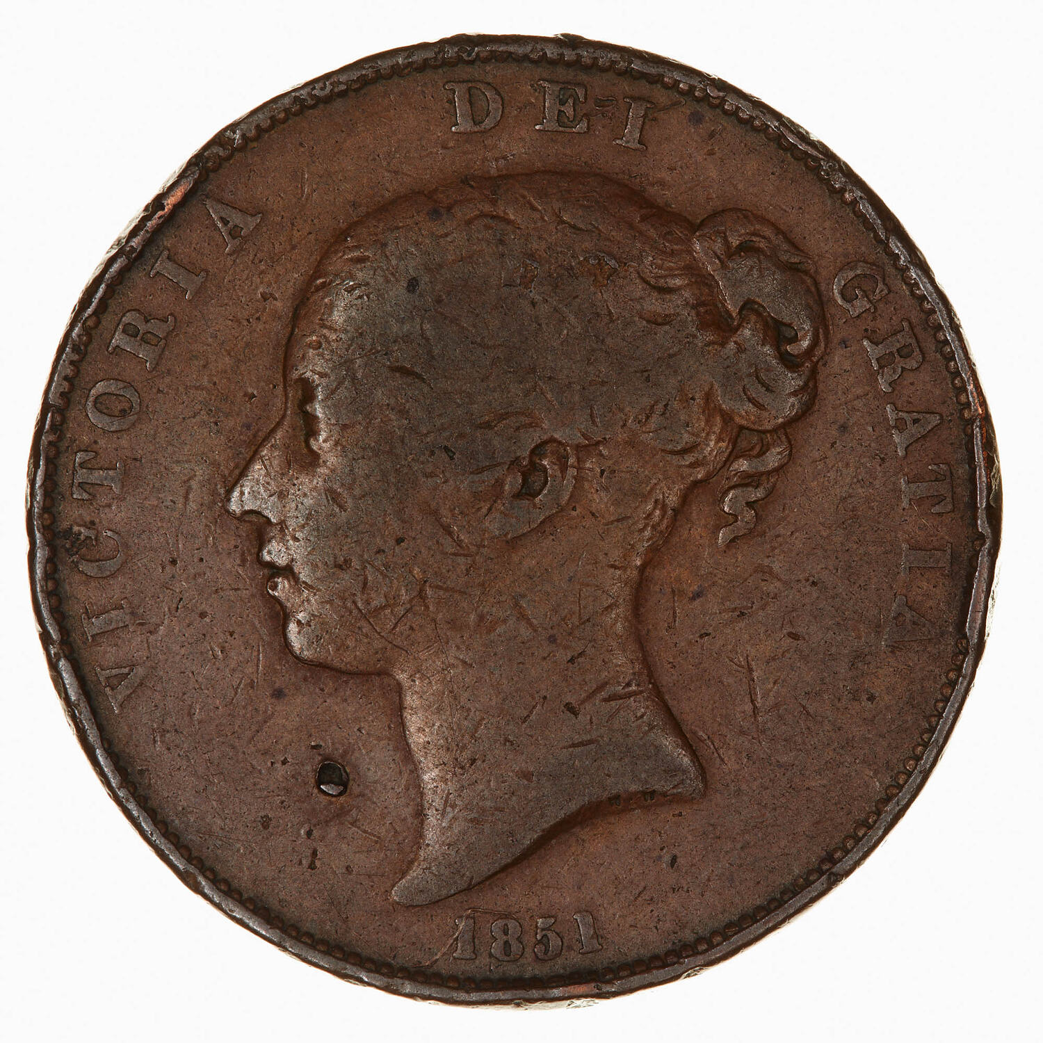 Coin - Penny, Queen Victoria, Great Britain, 1851