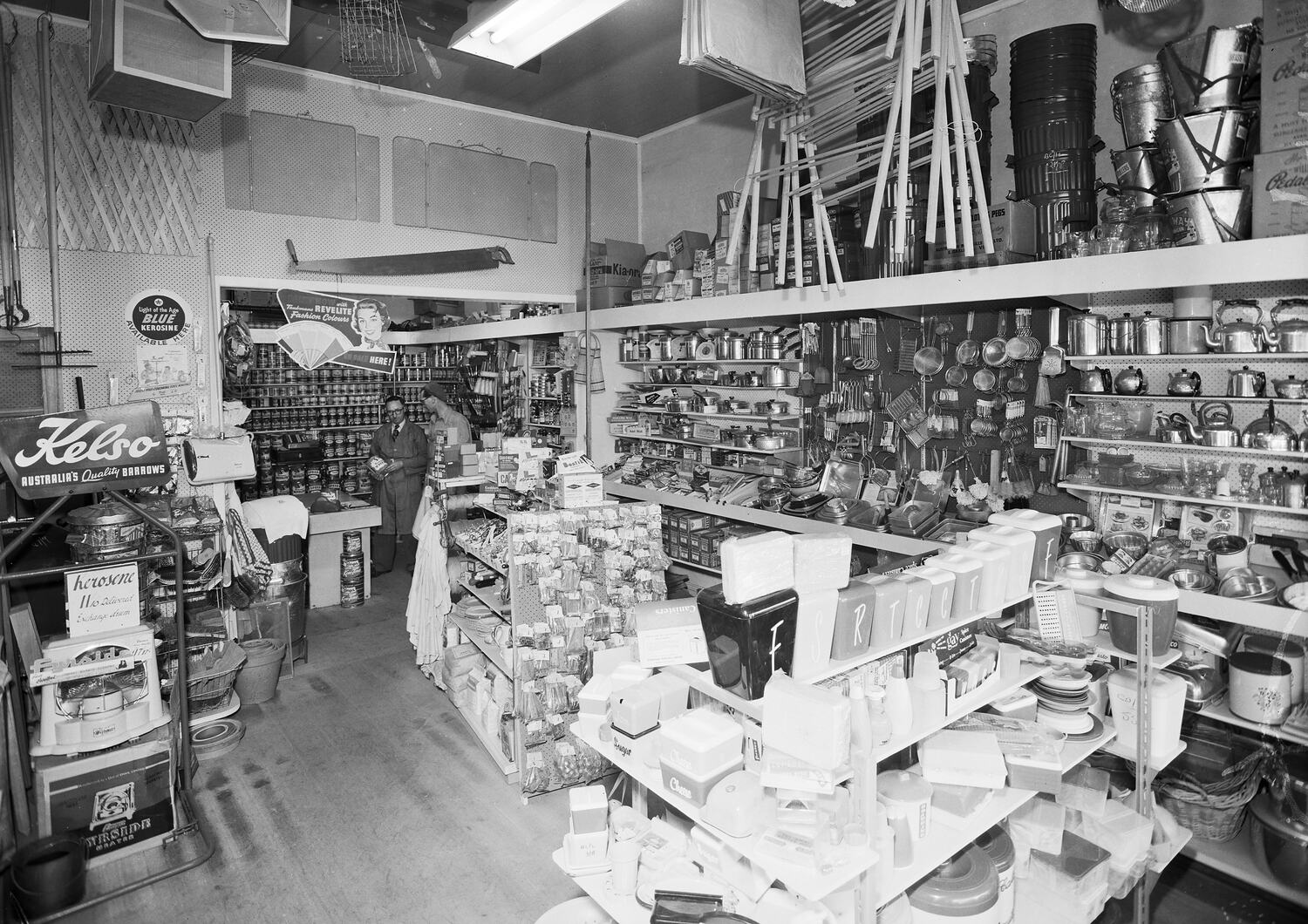 Negative - Hardware Store, Interior, Melbourne, Victoria, 1957