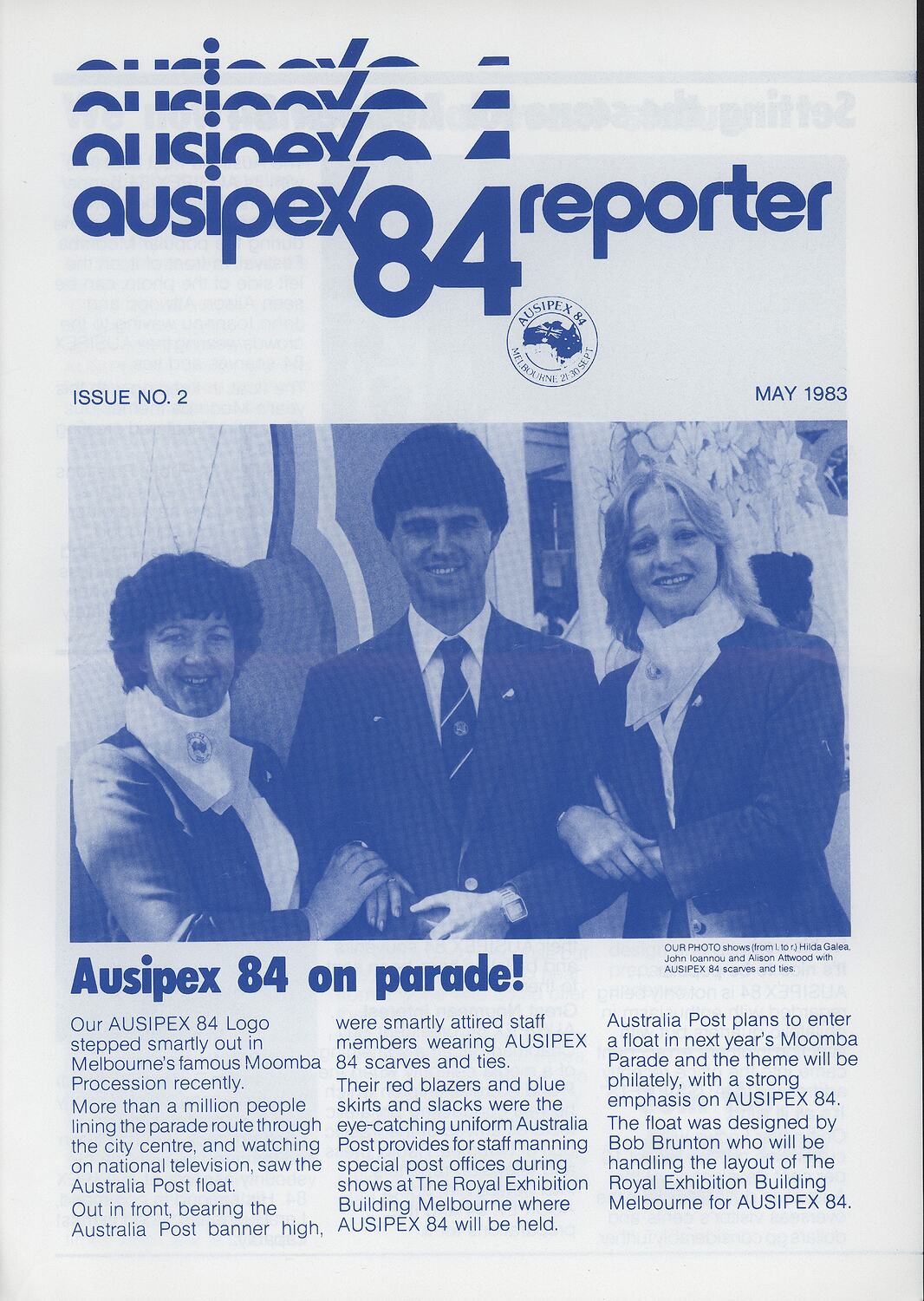 Newsletter - 'Ausipex 84 Reporter', Issue 2, May 1983