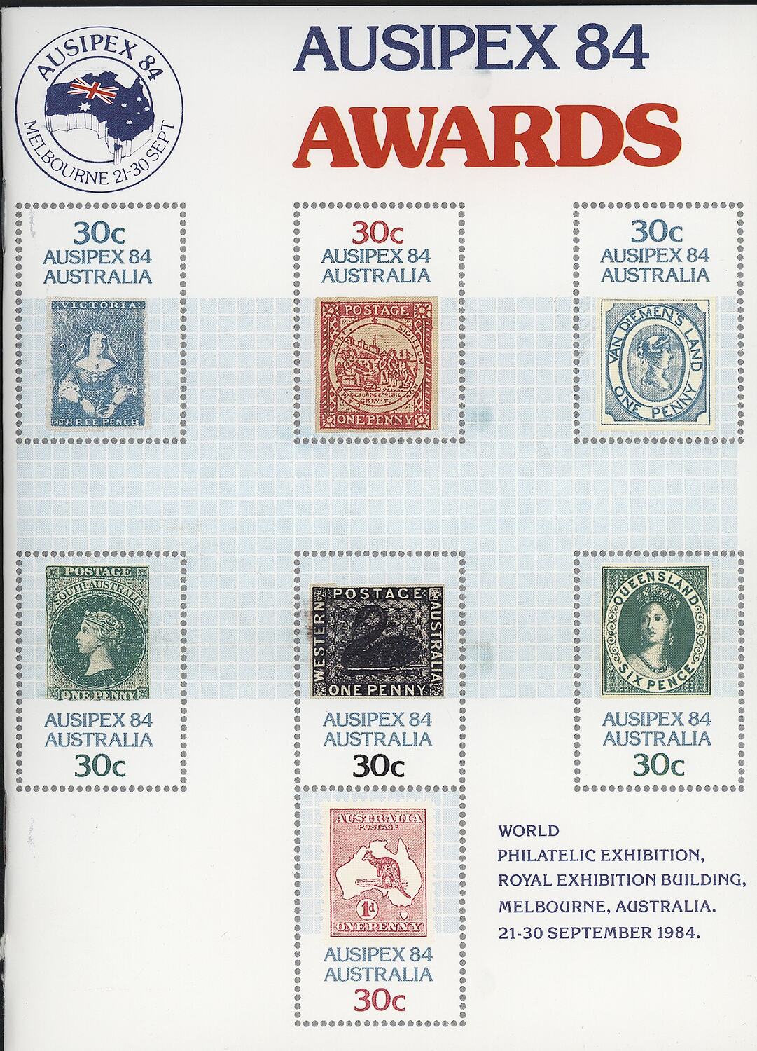 Booklet - 'Ausipex 84 Awards', 21-30 Sep 1984