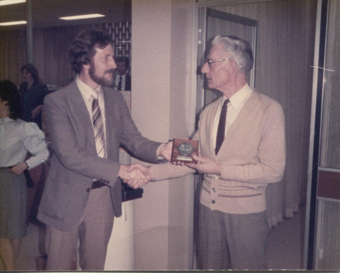 Photograph - Kodak Australasia Pty Ltd, Ron Williamson Receiving Safety ...