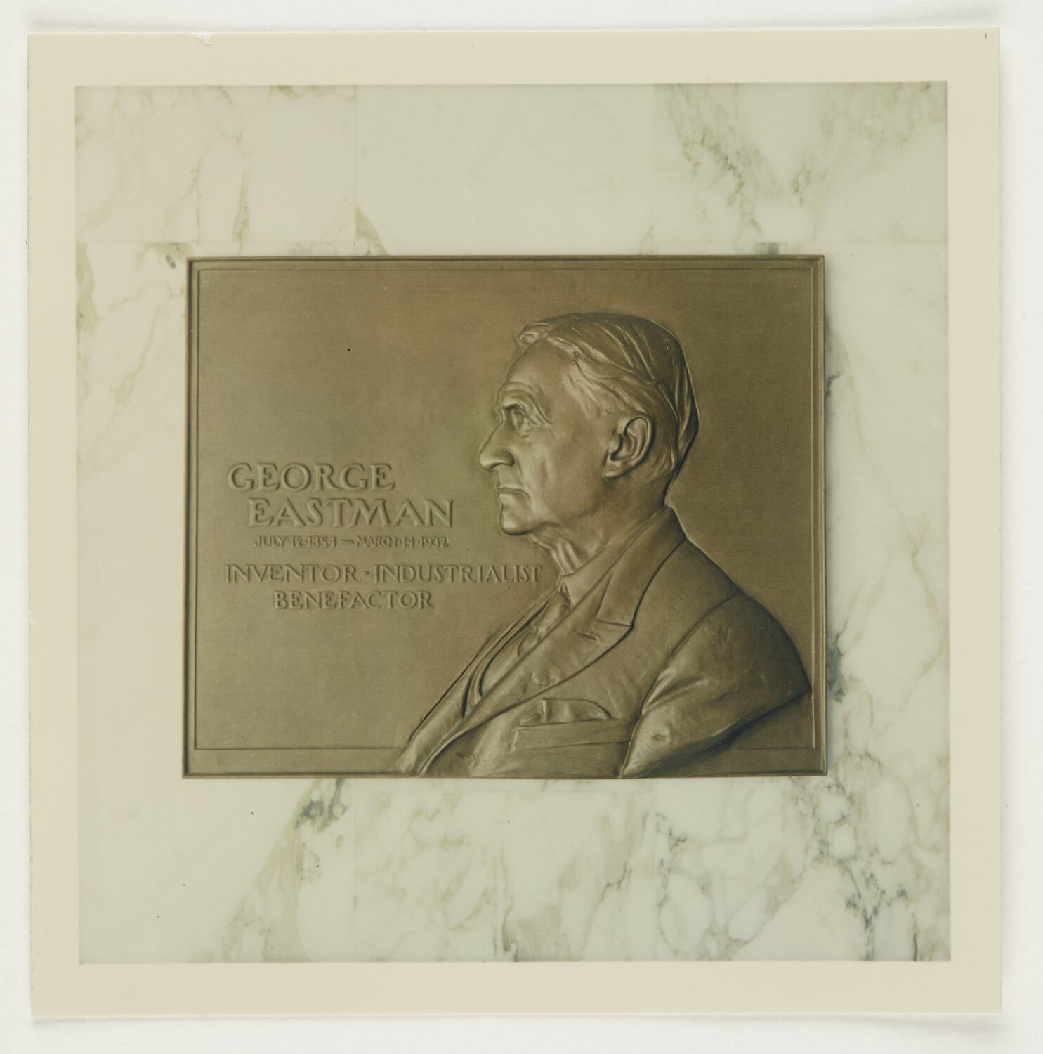 Photograph - George Eastman Plaque, Kodak Factory, Coburg, circa 1960s