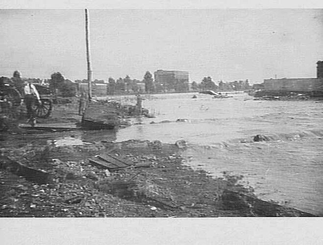 Photograph - H.V. McKay Massey Harris, Factory Dam in Flood, Sunshine ...
