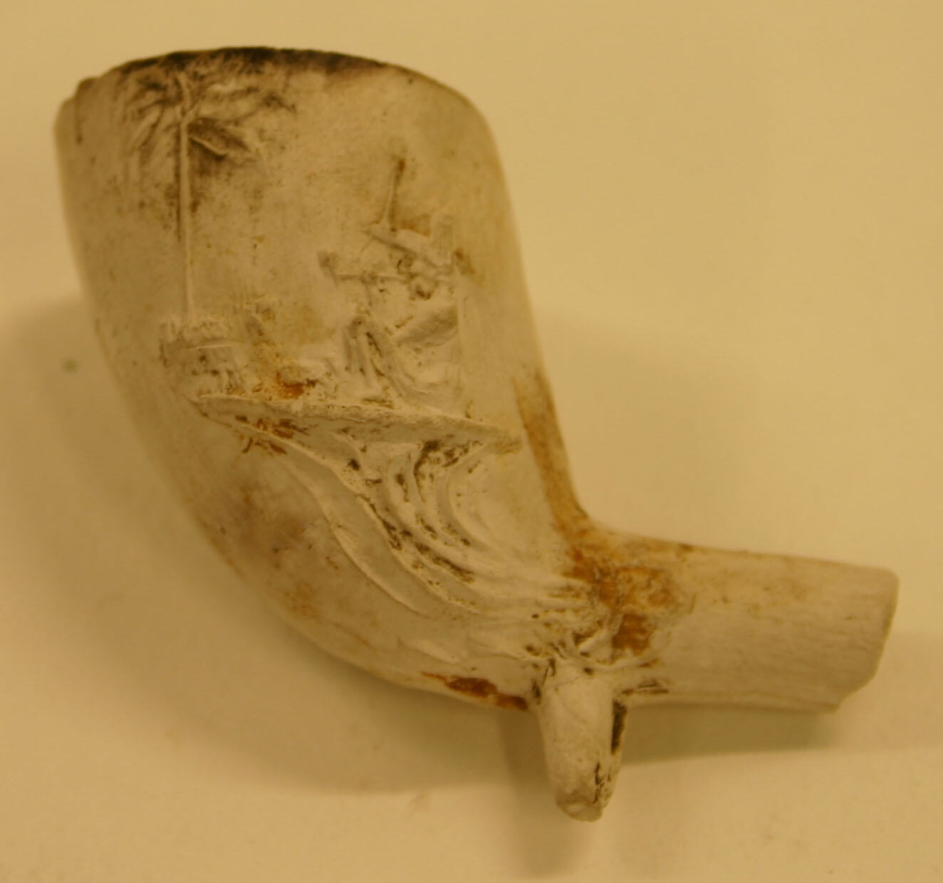 Smoking Pipe - Kaolin, Moulded, Squatters Bungaree (Fragment)
