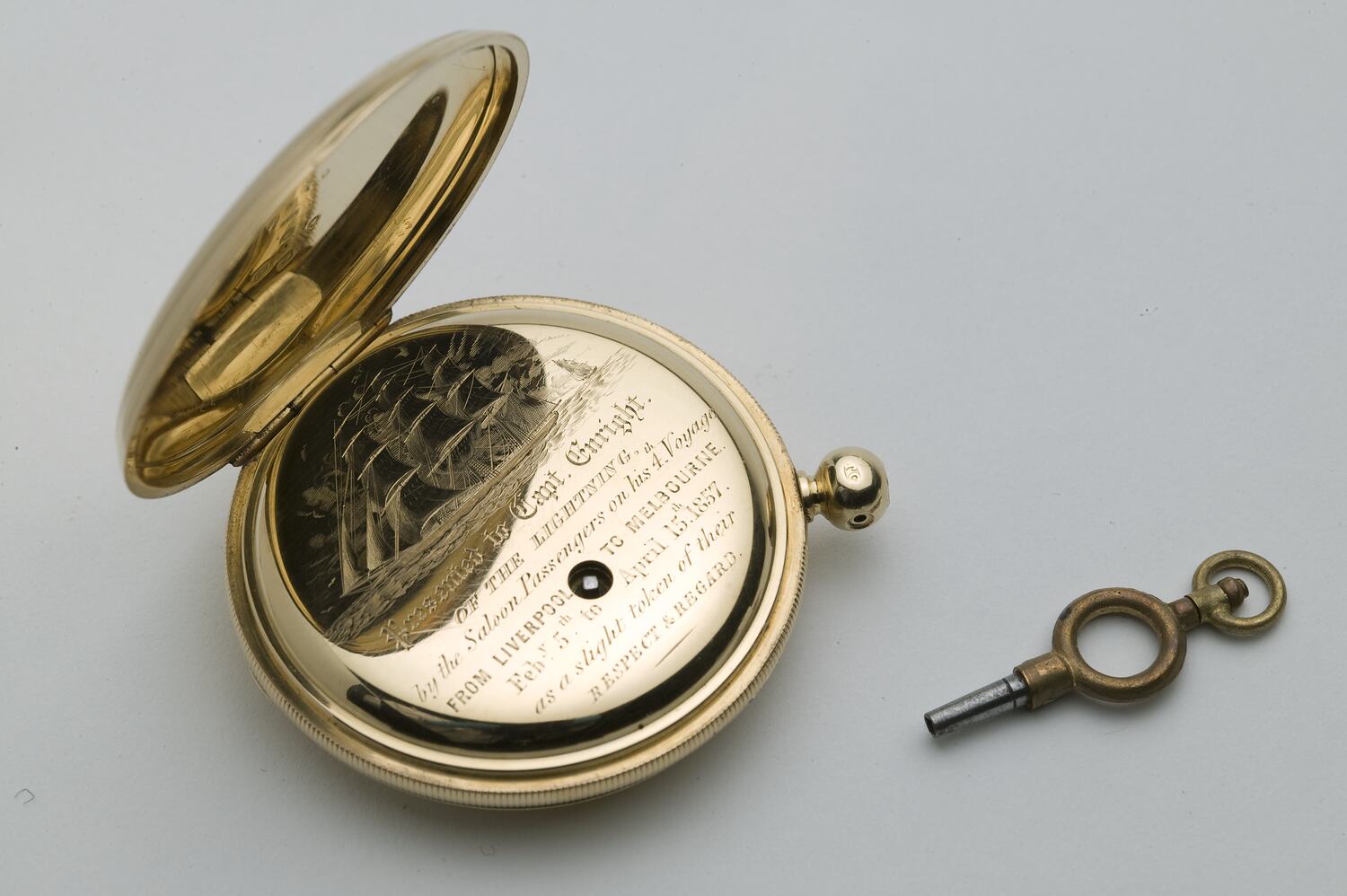 Pocket Watch - J. McCabe, London, Presented to Captain Enright, Clipper ...