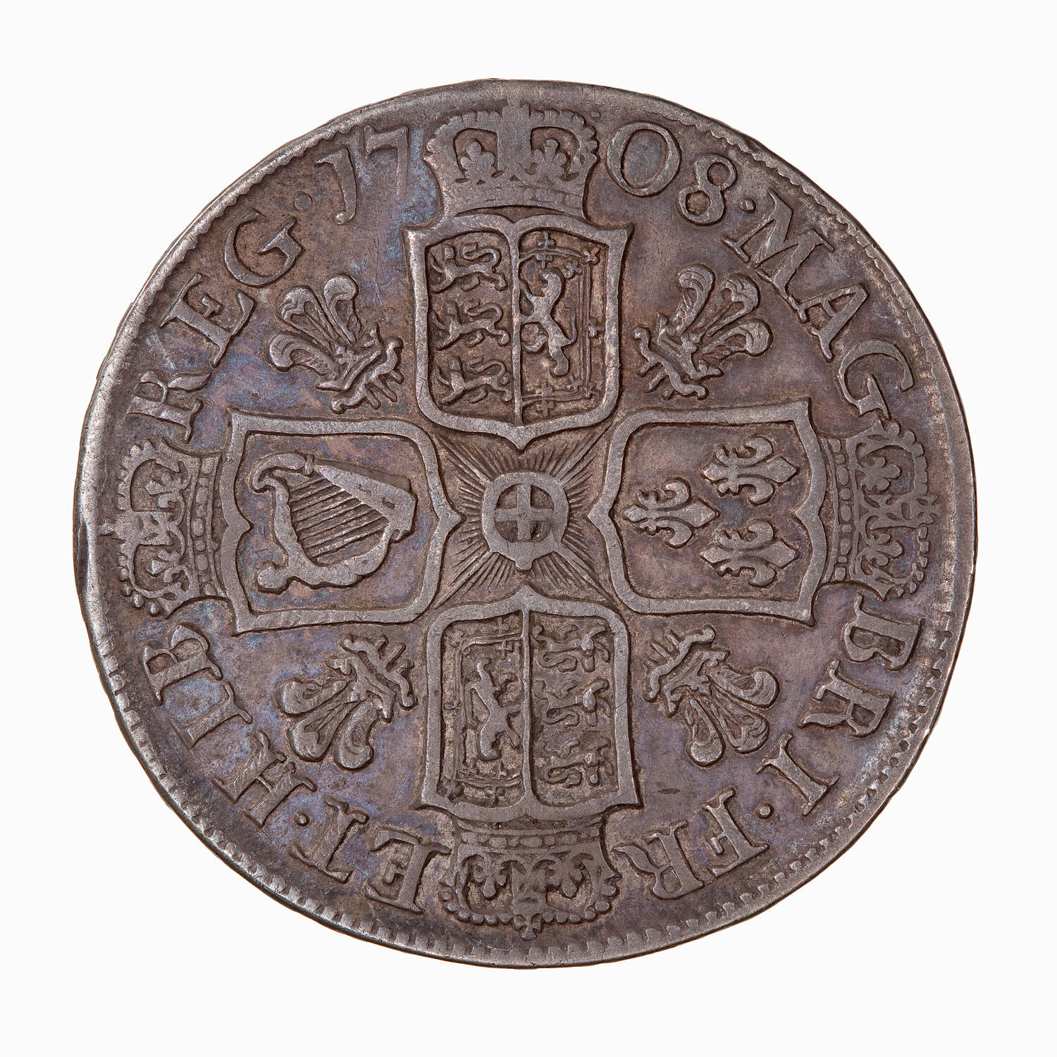 Coin - Halfcrown, Queen Anne, Great Britain, 1708