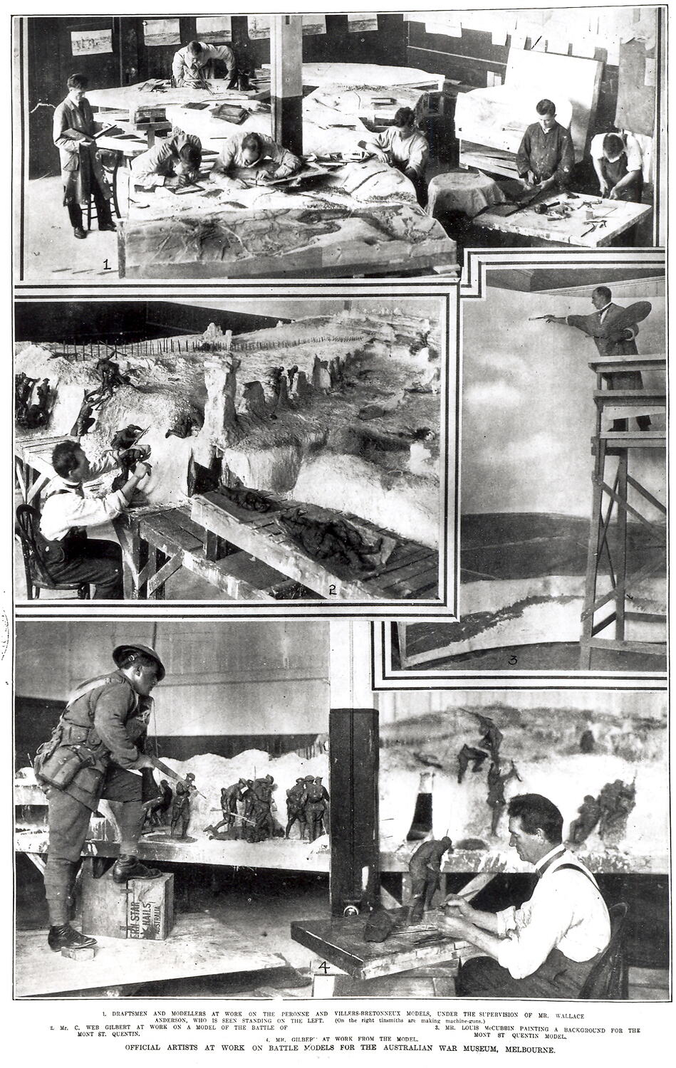 Photograph - Work on Battle Models for the Australian War Museum, The ...