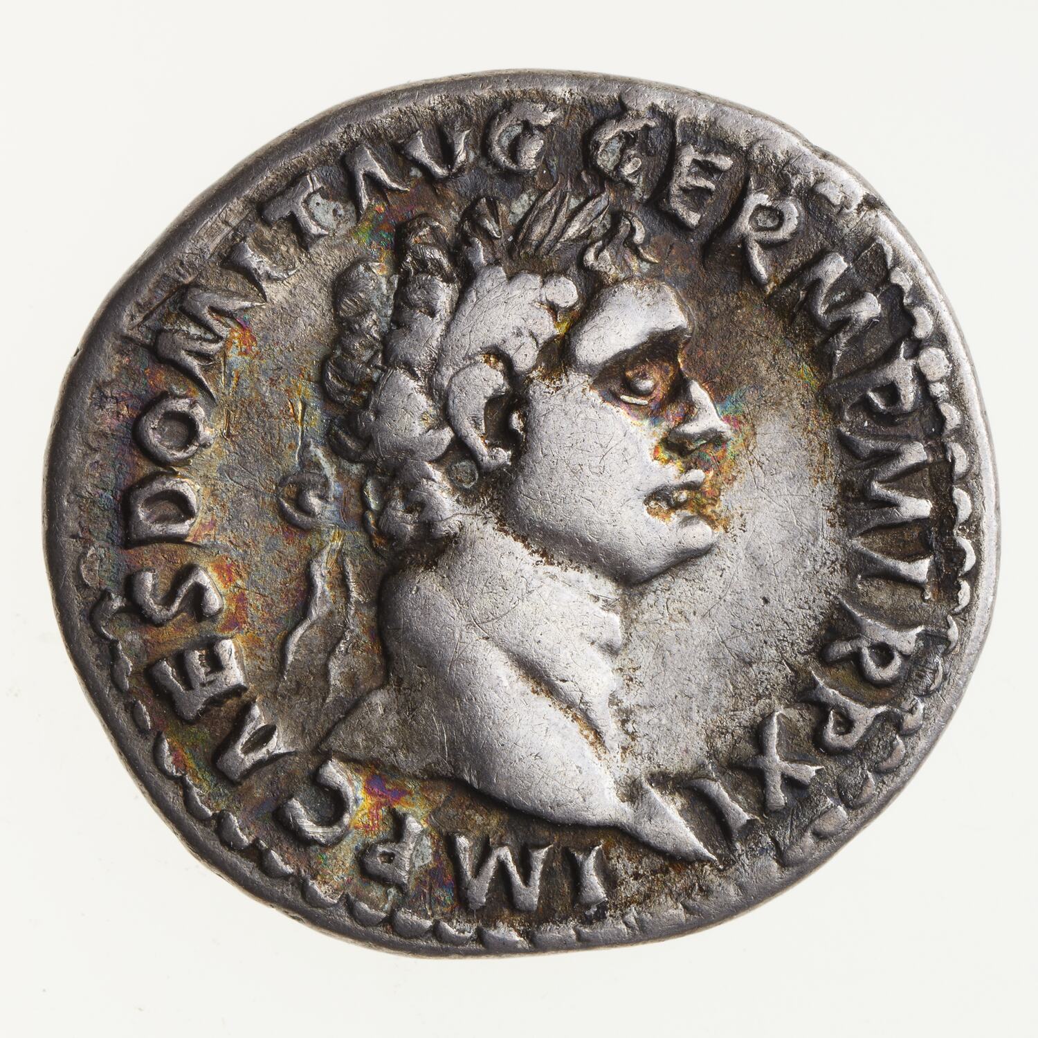 Coin - Denarius, Emperor Domitian, Ancient Roman Empire, 91 AD