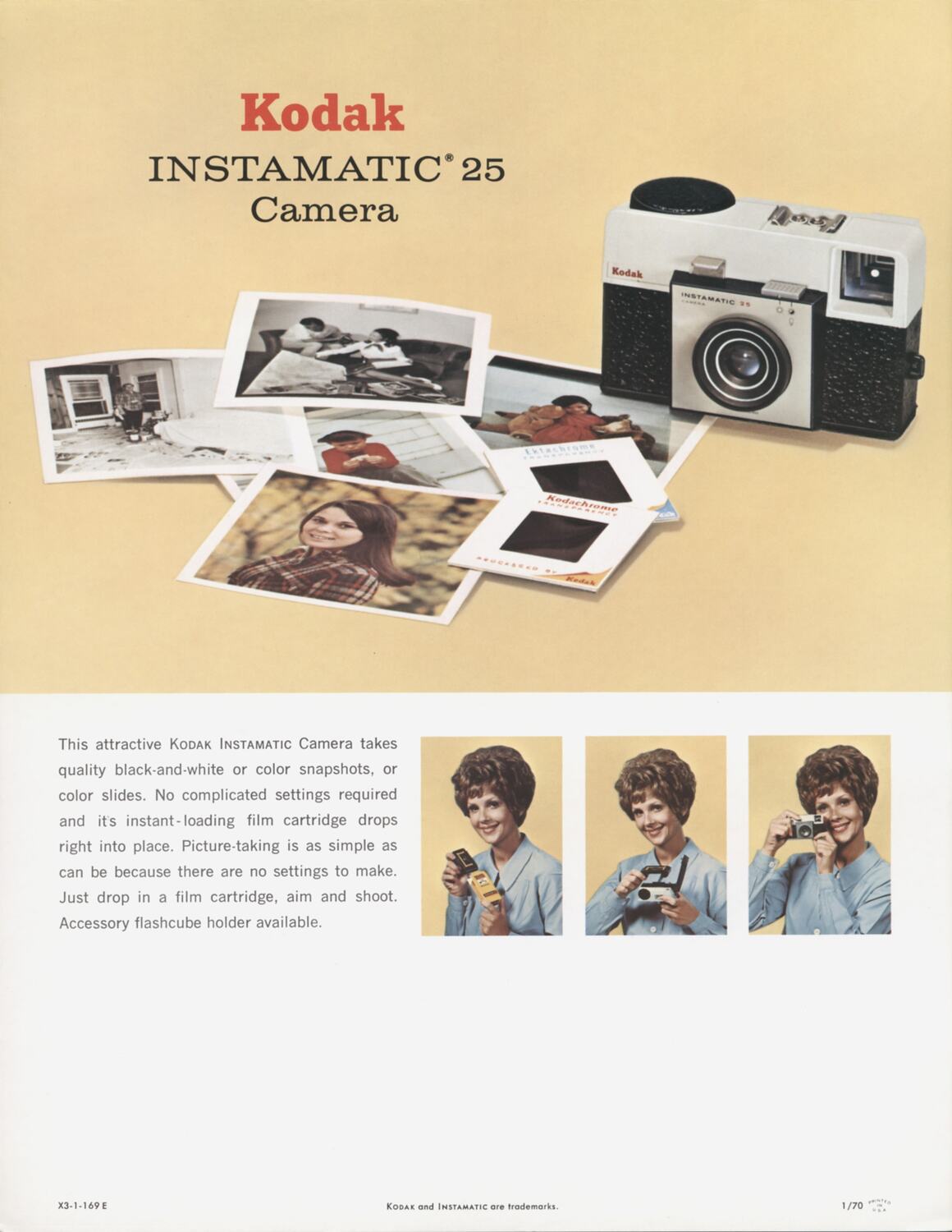 Publicity Flyer - Eastman Kodak, 'Kodak's Instamatic 25 Camera', 1970