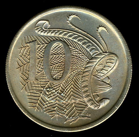 Coin - 10 Cents, Australia, 1966
