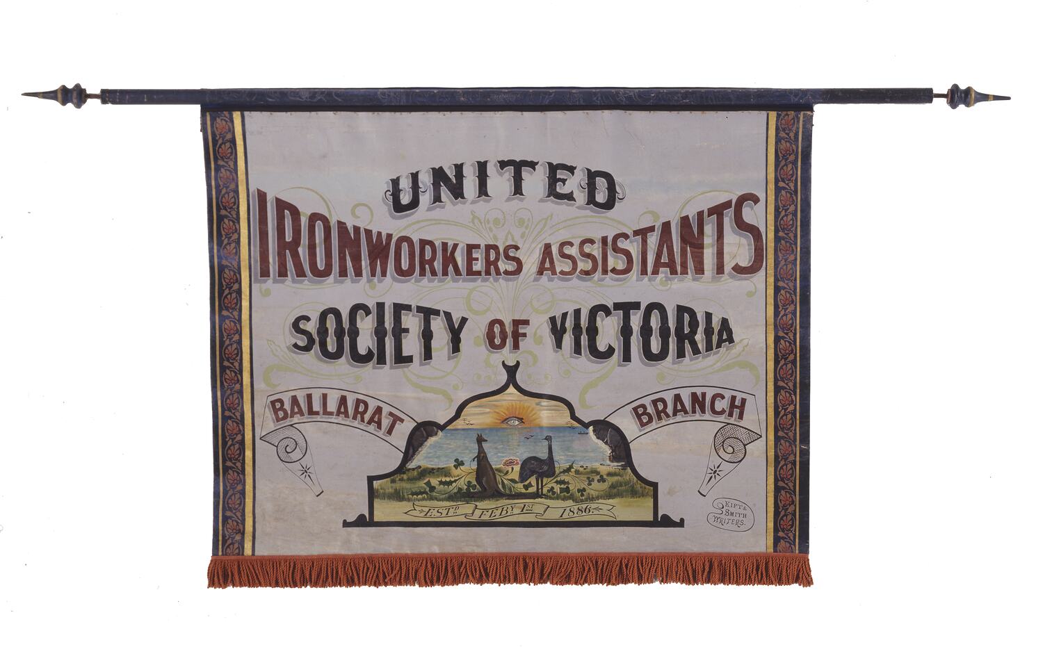 Trade Union Banner, Melbourne, 1890