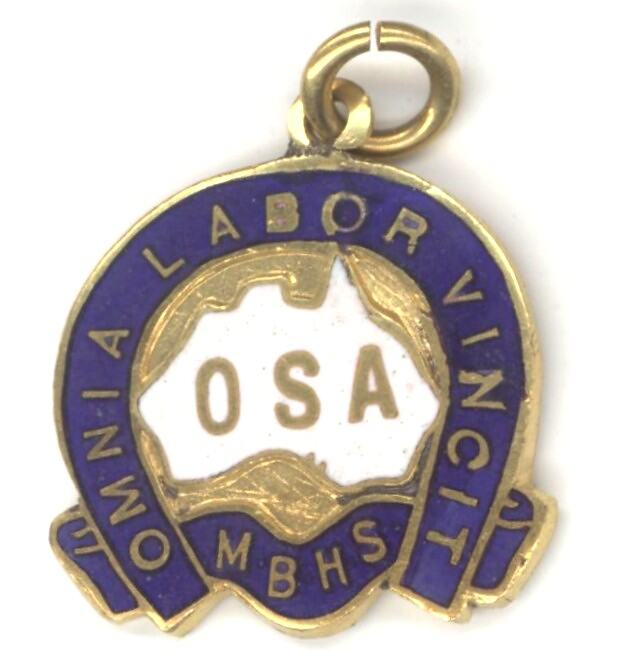 Badge - OSA & MBHS School, Australia, circa 1920