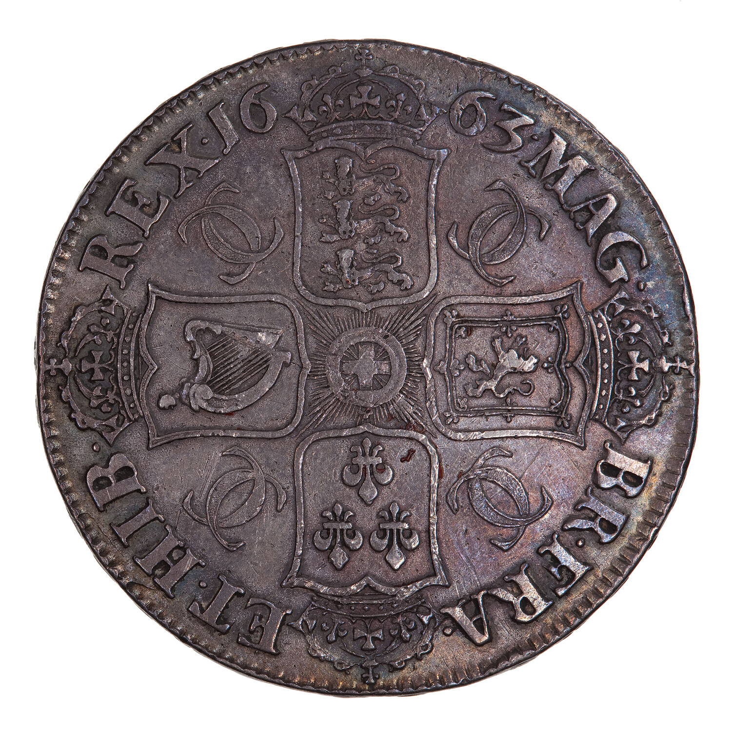 Coin - Crown, Charles II, Great Britain, 1663