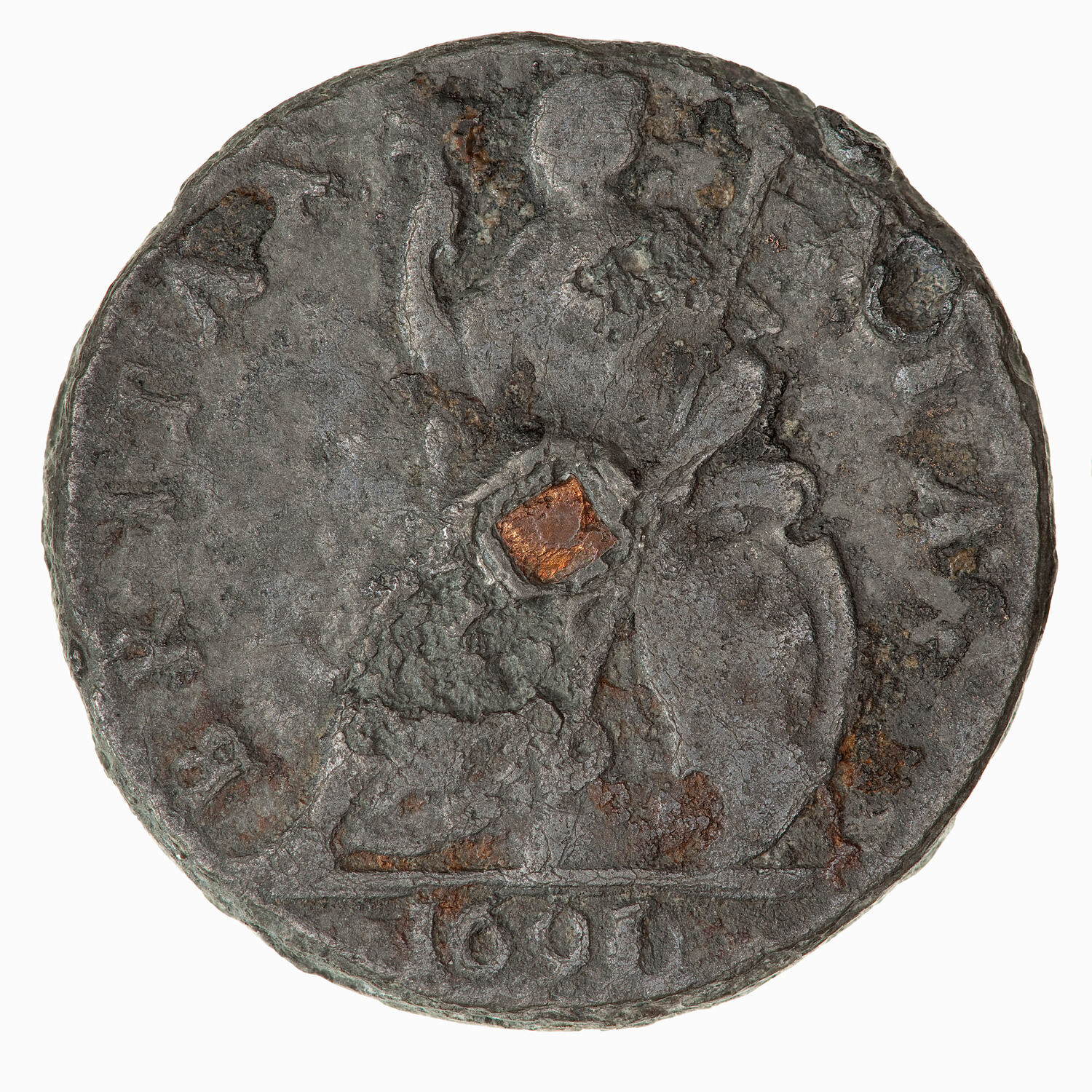 Coin - Farthing, William & Mary, Great Britain, 1690