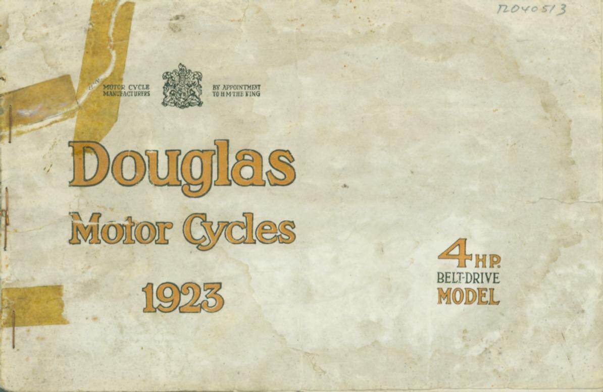 Product Catalogue - Douglas Motors Ltd, 'Douglas Motor Cycles, 4 HP ...