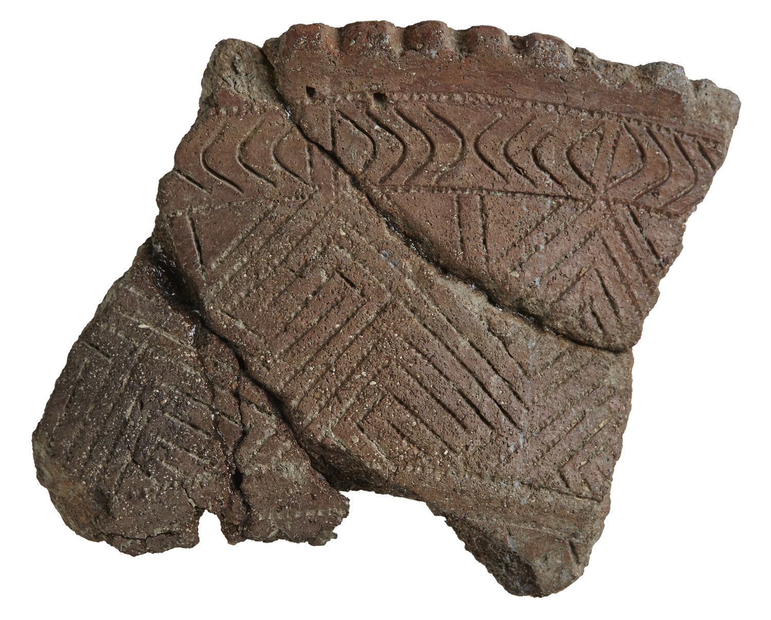 Potsherd. Watom Island, East New Britain, Papua New Guinea. c. 2850 to ...