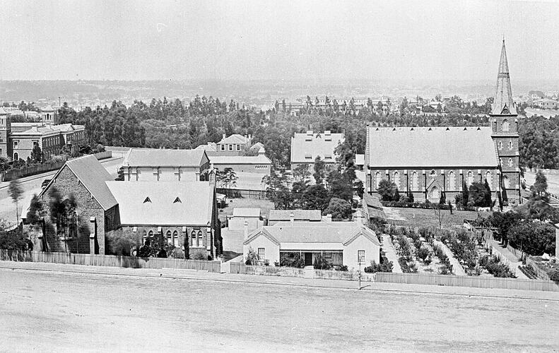 Negative - View of East Melbourne From Parliament House, Melbourne ...