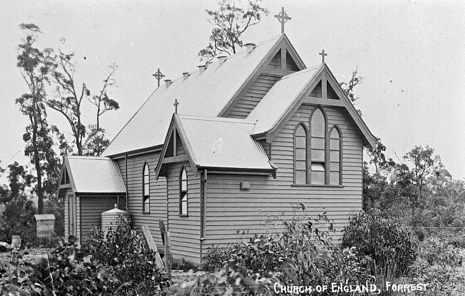 Negative - Church, Forrest, Victoria, circa 1920