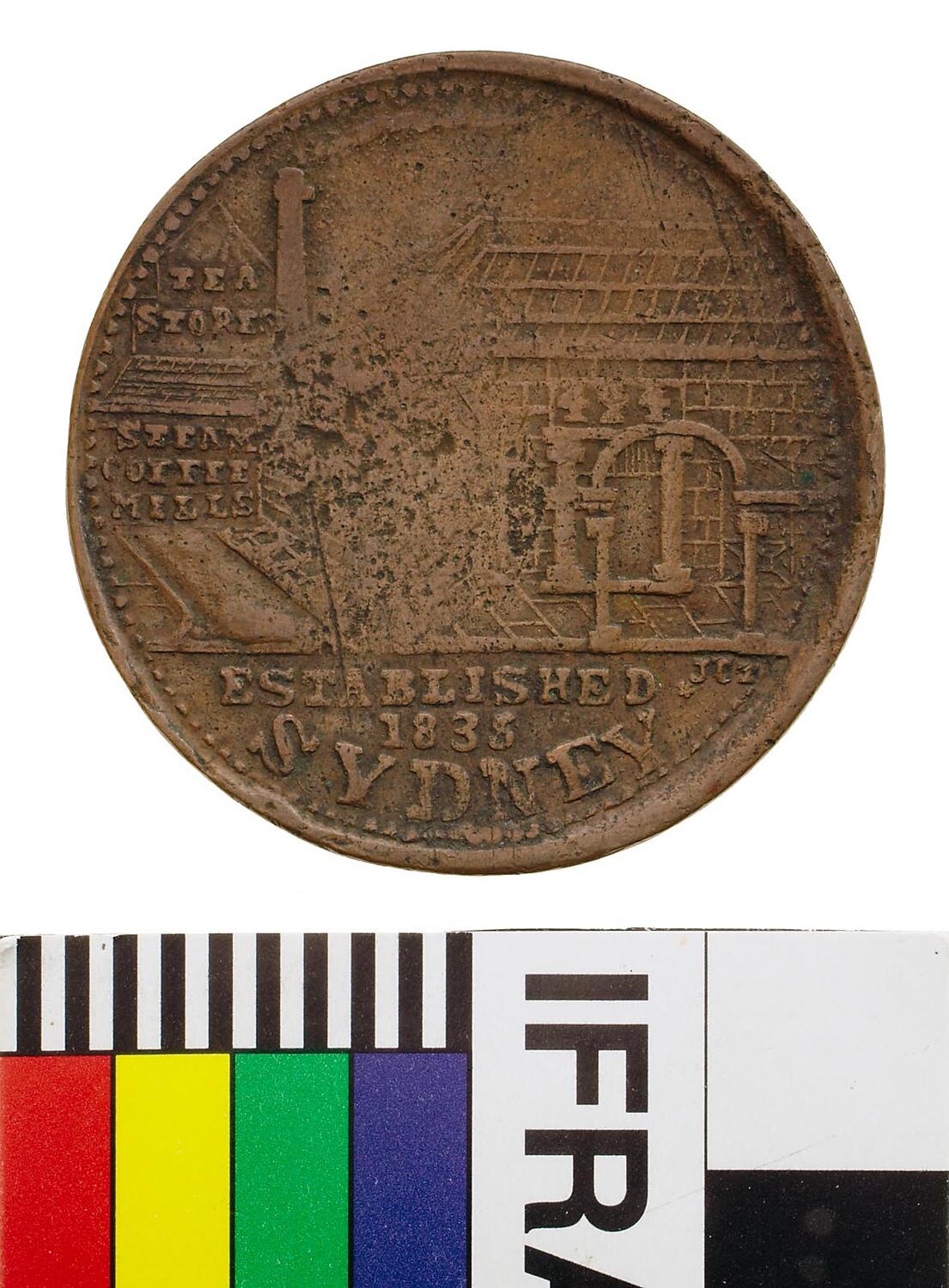 Token - 1 Penny, Tea Stores, Sydney, New South Wales, Australia, 1854