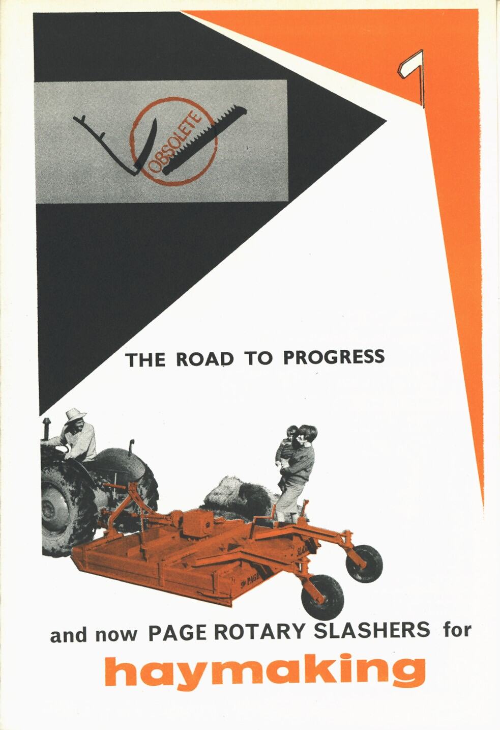 Descriptive Leaflet - A.V. Page, Rotary Slashers, Haymaking, circa 1965