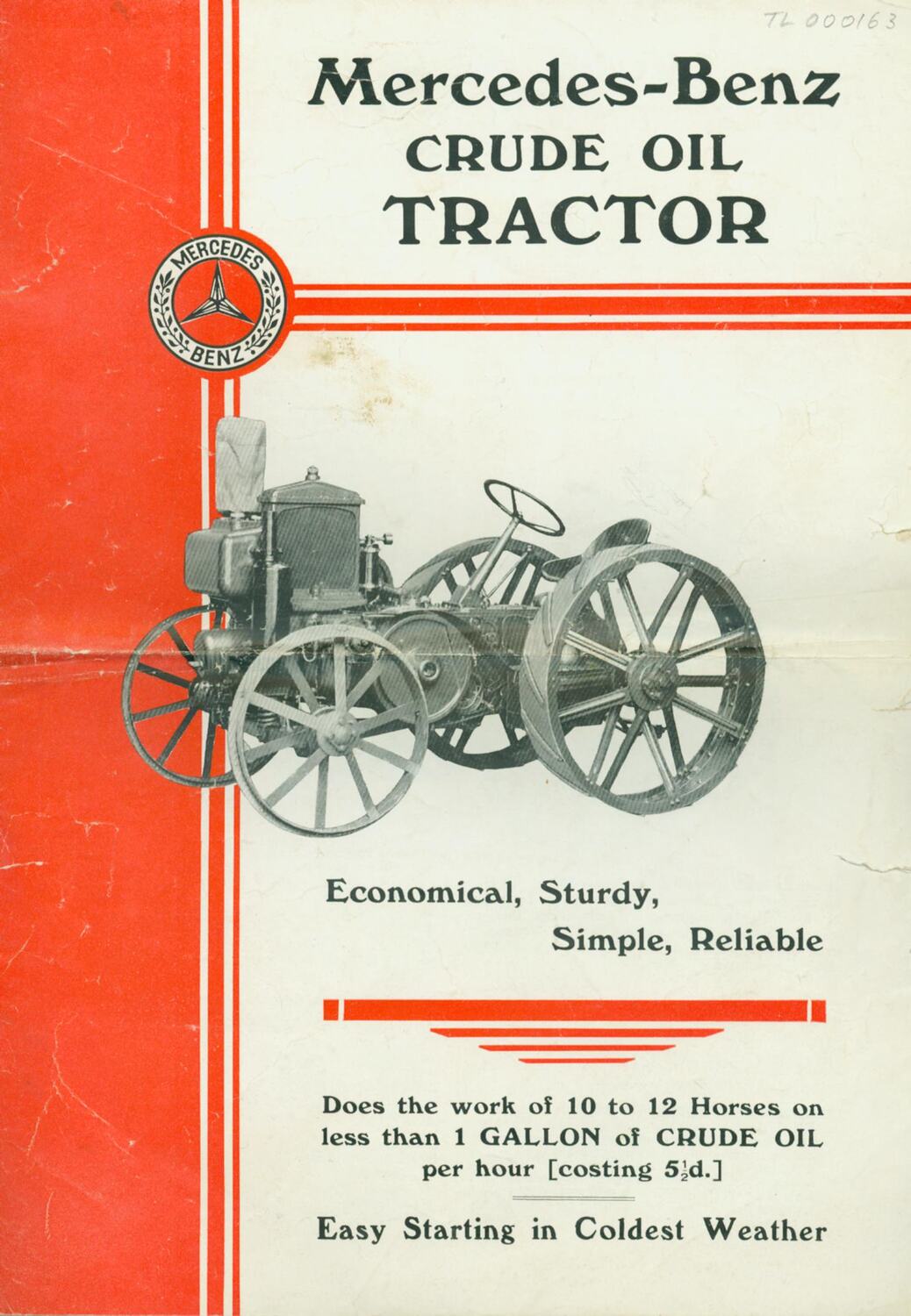 Descriptive Leaflet - A. Hoette, Mercedes-Benz Crude Oil Tractor, circa ...