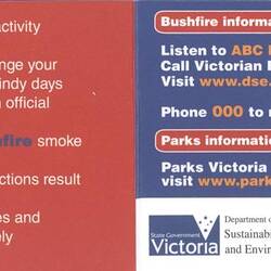 Card - 'In The Great Outdoors Be Bushfire Smart', Department of ...