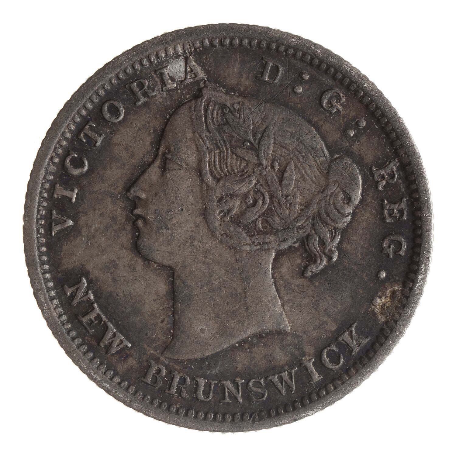 Coin - 5 Cents, New Brunswick, Canada, 1862