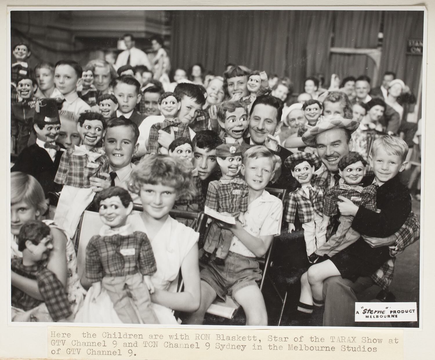 Photograph - Gerry Gee Junior, Ron Blaskett & Children at the GTV ...