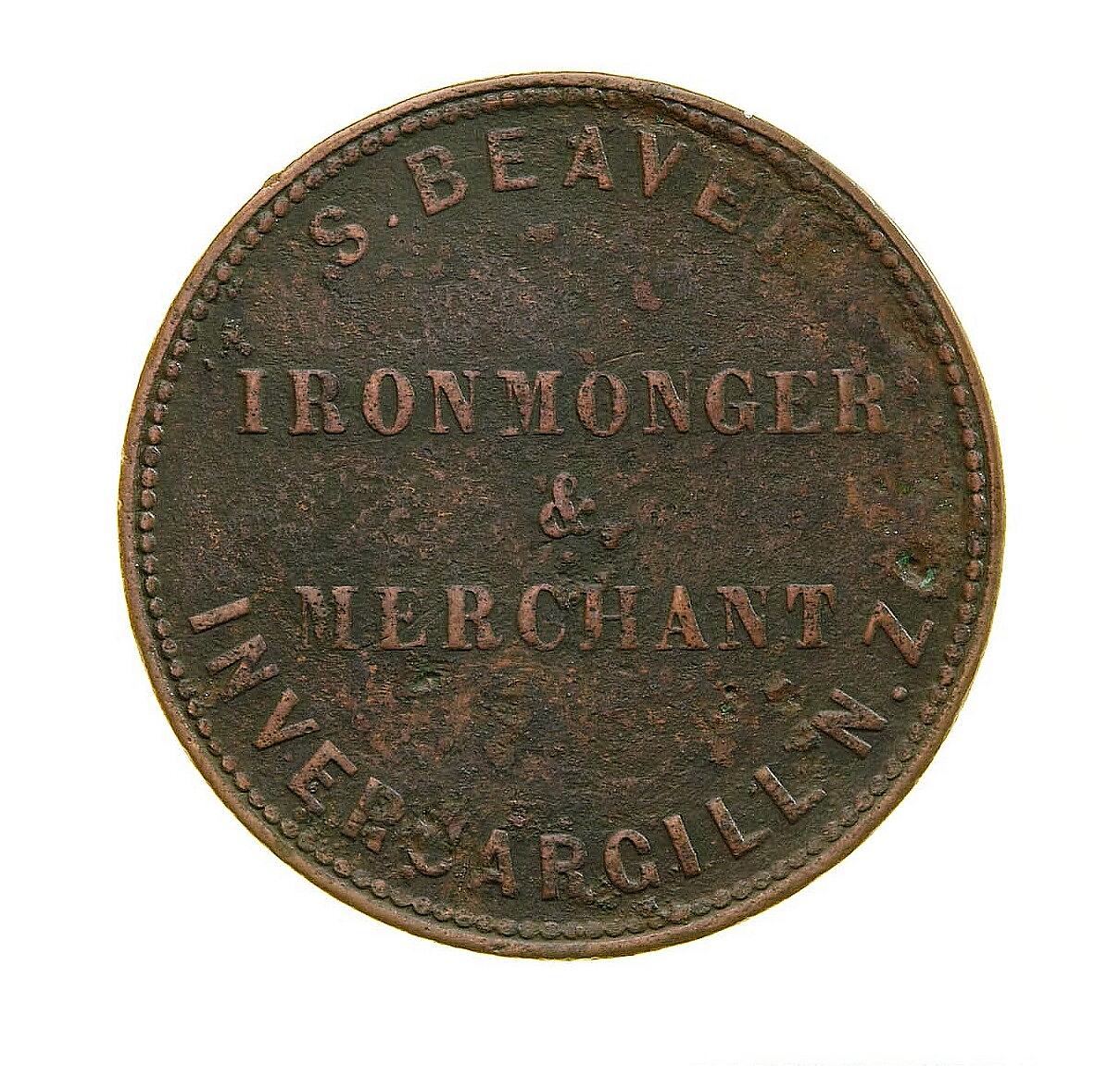 Samuel Beaven, Ironmonger, South Island, New Zealand (circa 1830-?)