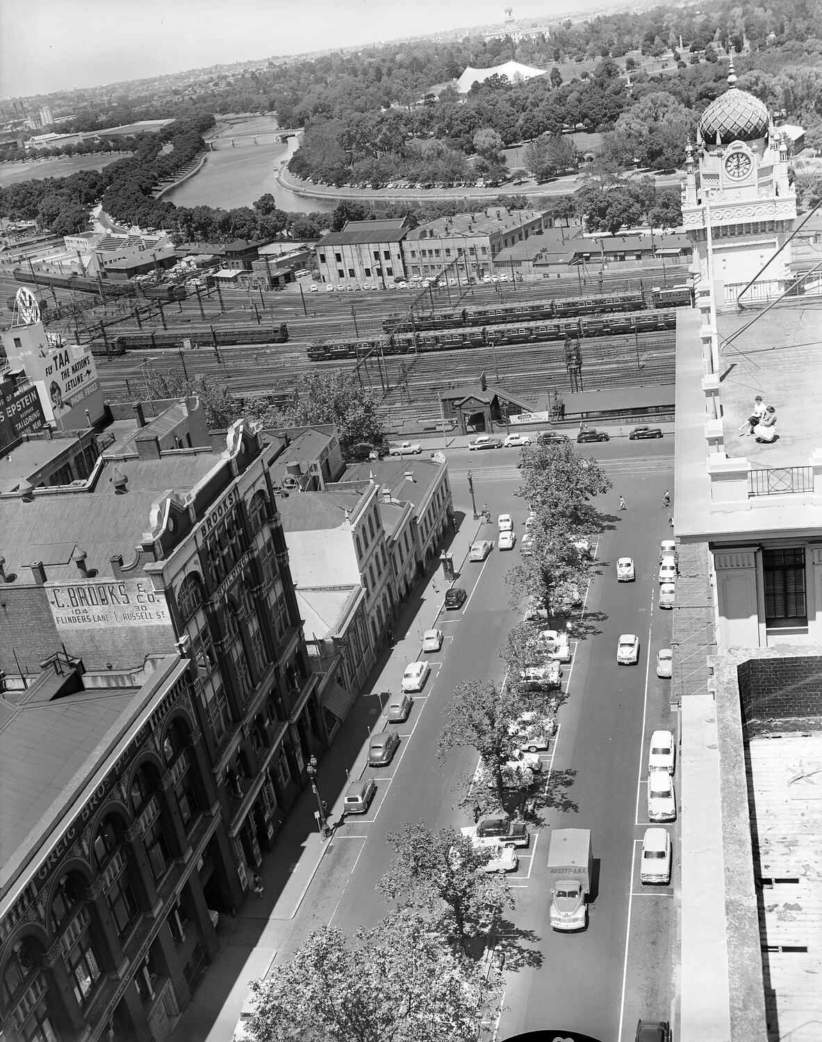 Negative - Melbourne City Council, City Streets, Melbourne, 16 Nov 1959