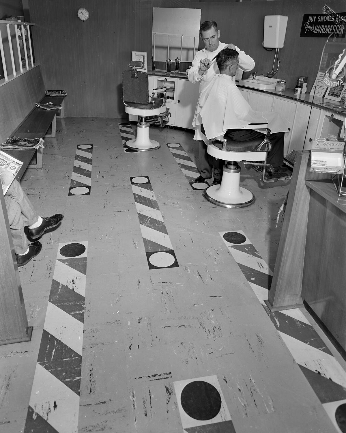 Negative - Colonial Sugar Refining Co, Barber Shop Flooring, Cheltenham ...