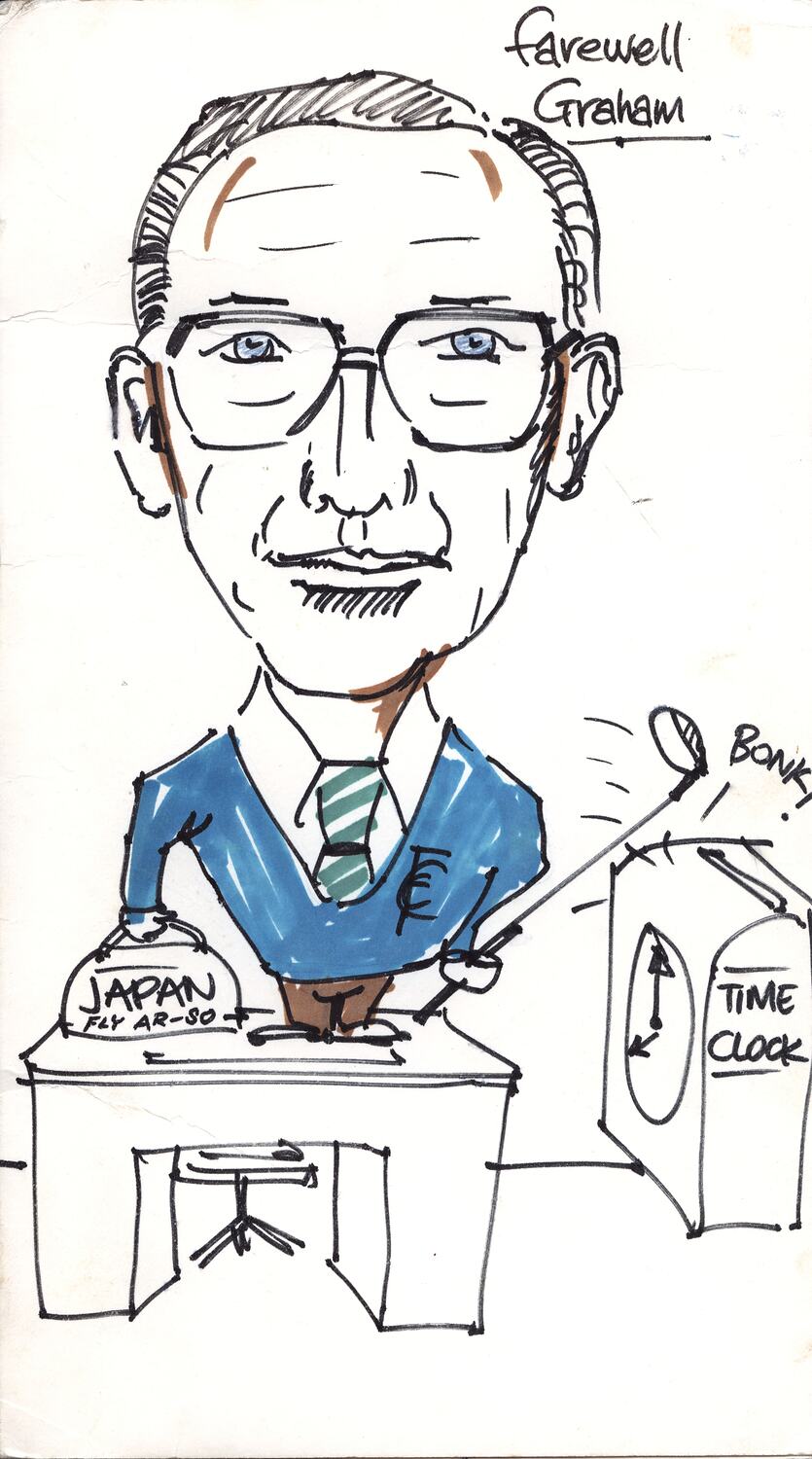 Card - 'Farewell Graham', Graham Francis' Retirement, 1981