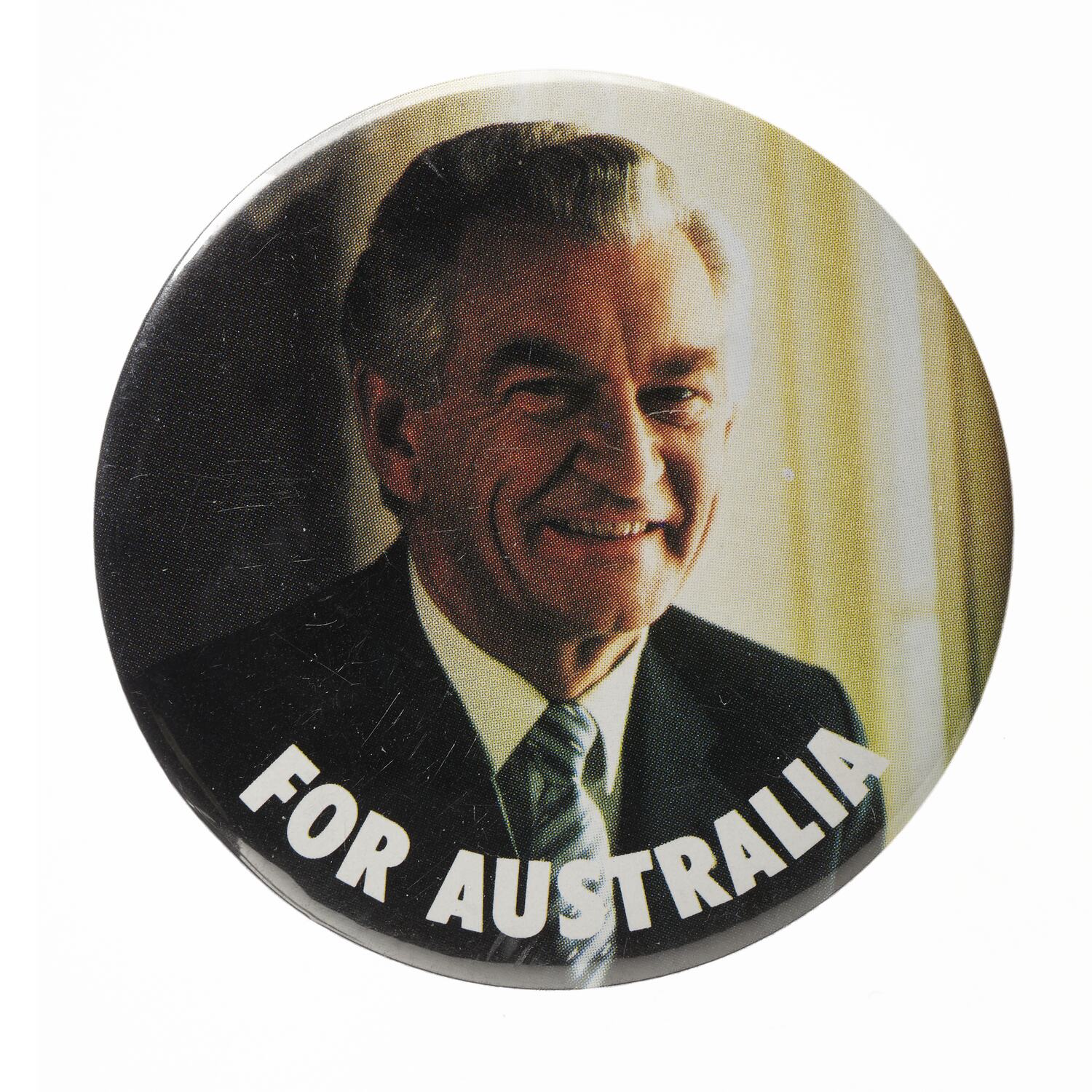 Badge - For Australia, Bob Hawke, Australia, 1984