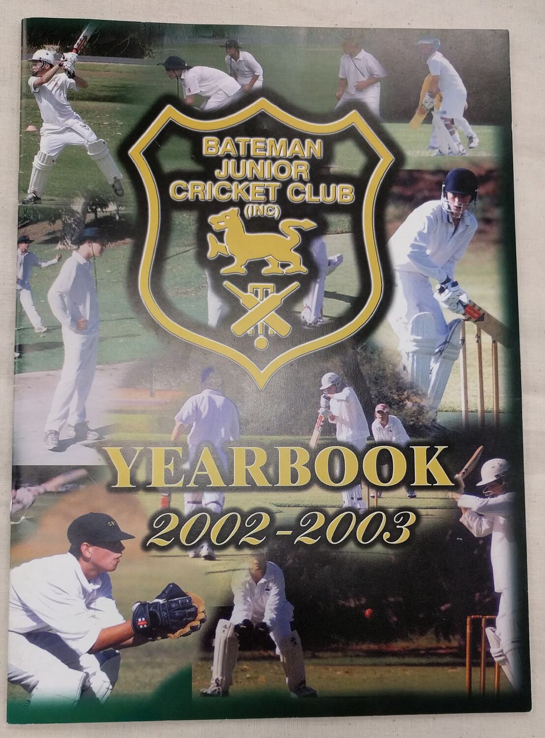 Yearbook - Bateman Junior Cricket Club, Jason Johannisen, Perth, 2002-03