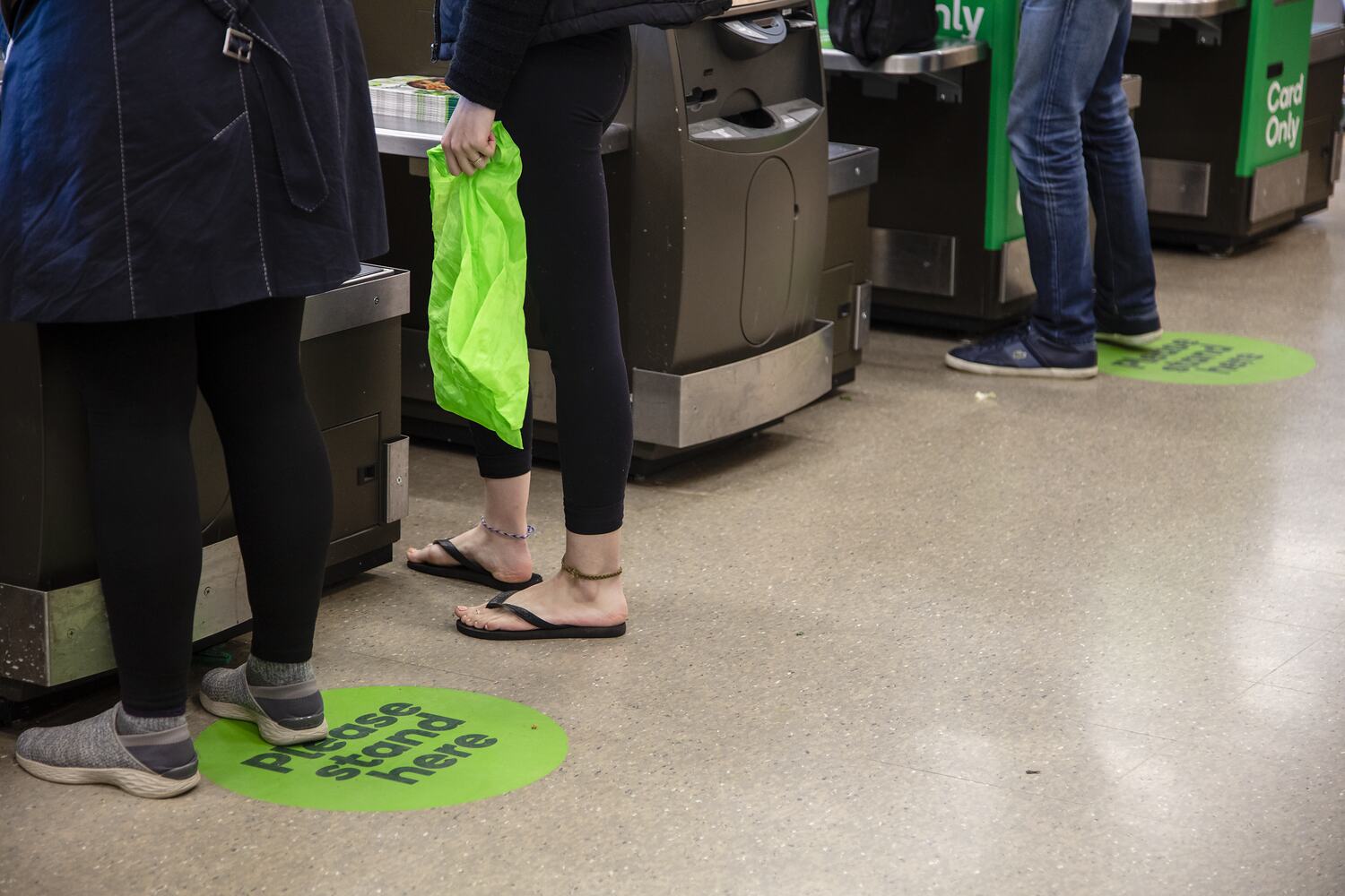 Digital Photograph - Customers Using Self-Checkout Area, Woolworths ...
