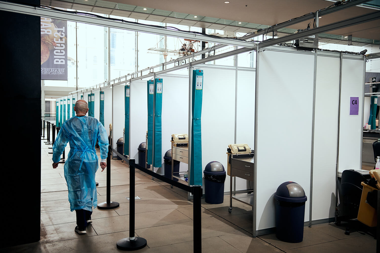 Digital Photograph - Staff Member walks through Foyer, St Vincent's ...