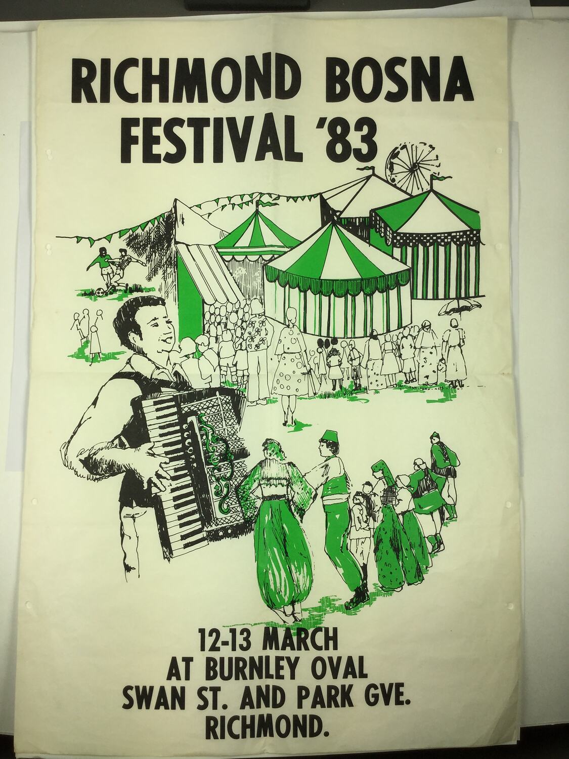 Poster - Richmond Bosnia Festival, Bosnian Melbourne Soccer Club, 12-13 ...