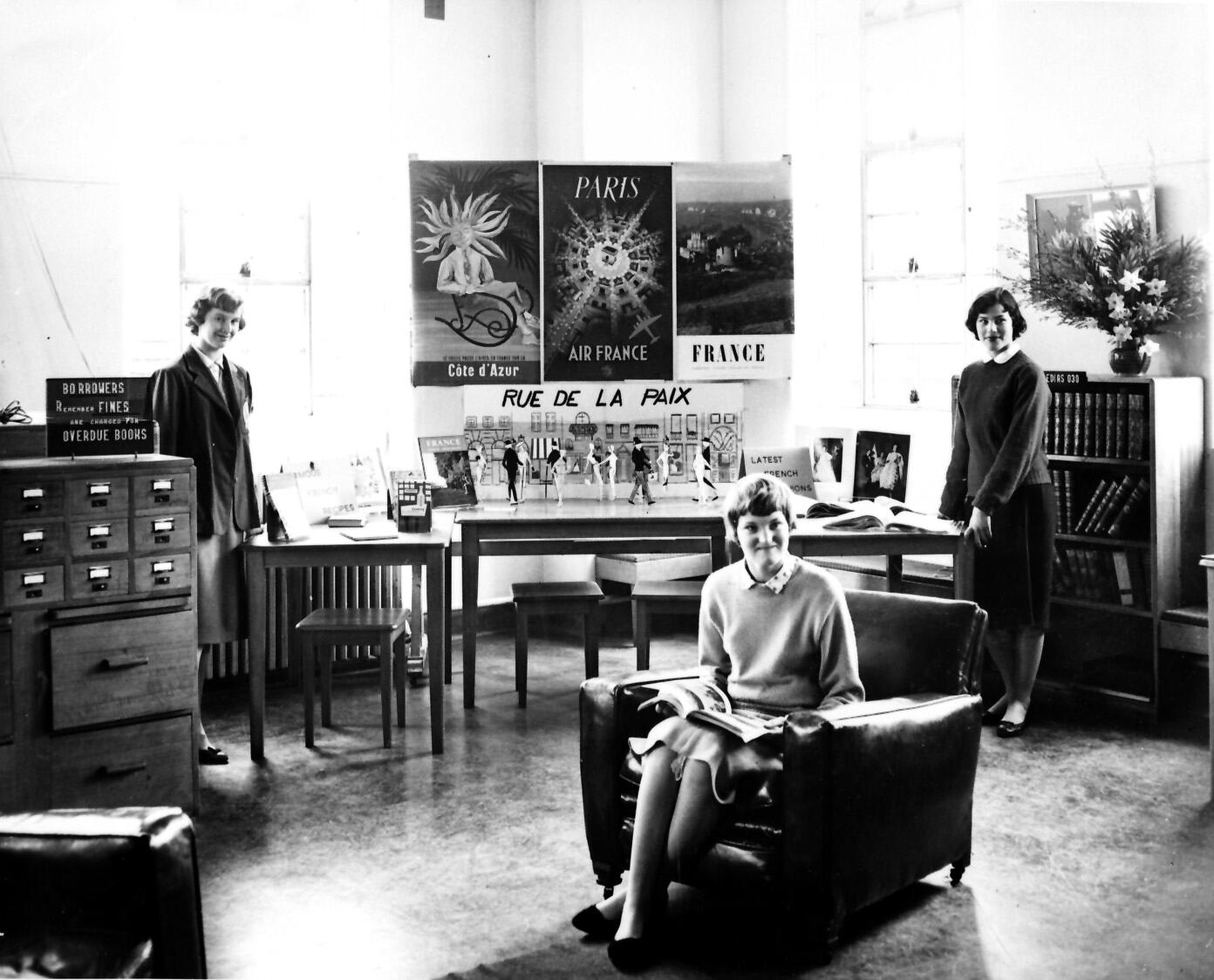 Negative - Students in Library, Emily McPherson College, Melbourne ...