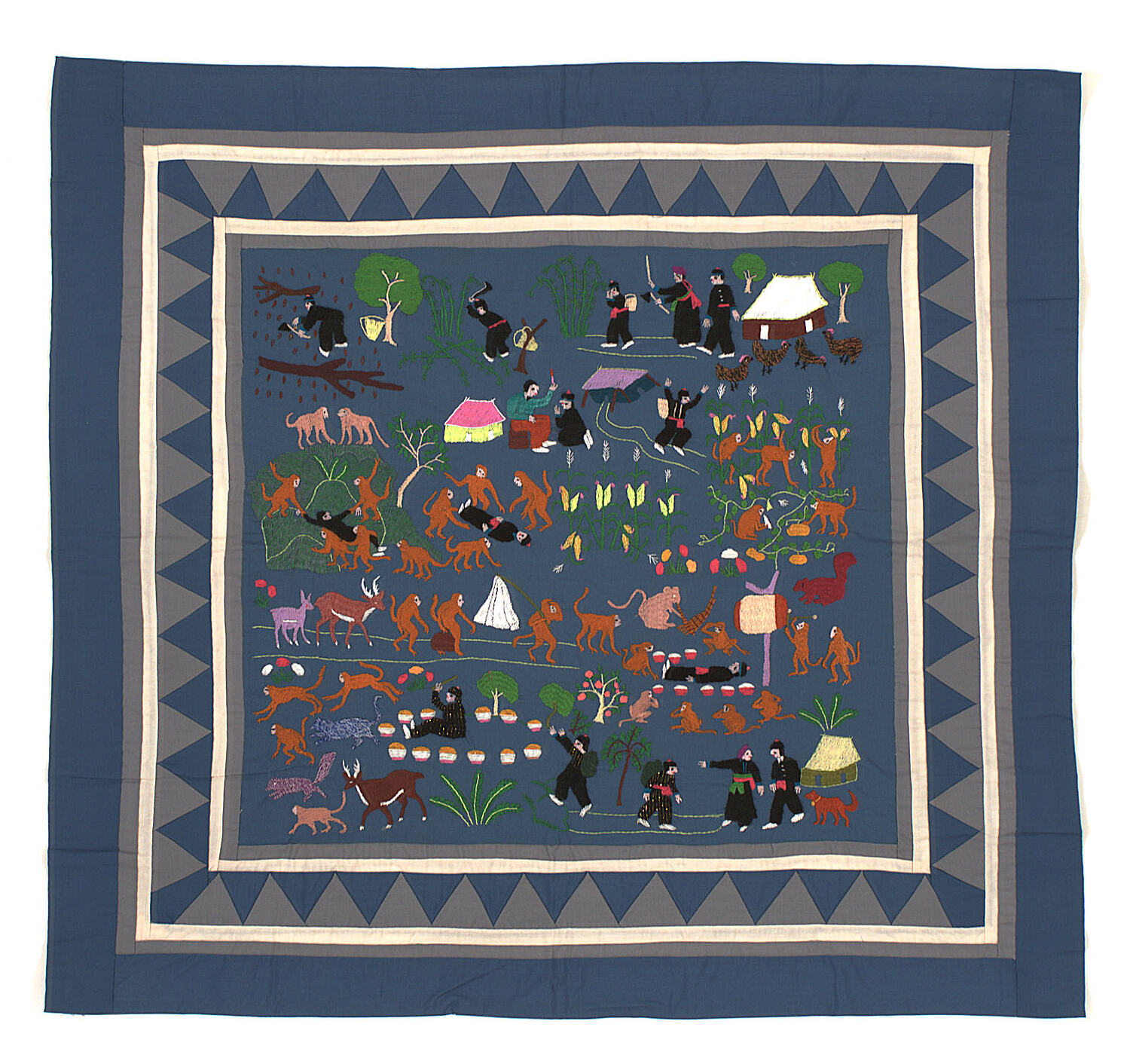 Banner - Hmong Community, Monkey Story, Victoria, circa 1985-1992