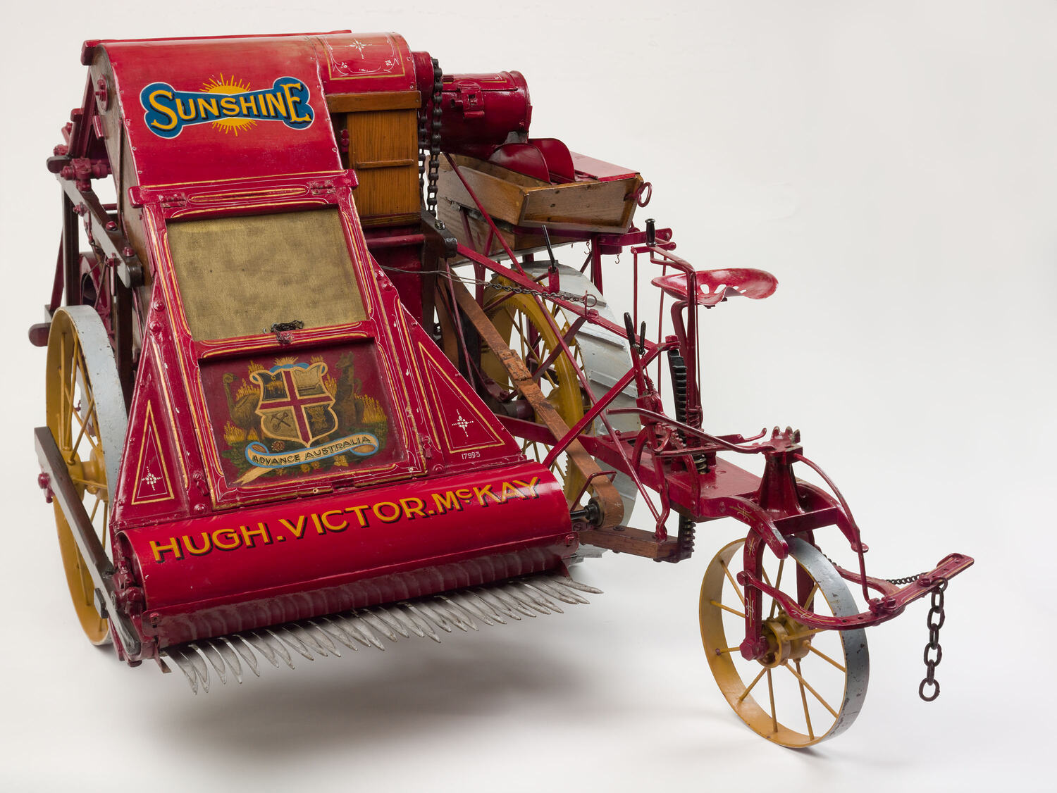 Stripper Harvester Model - H.V. McKay, 'Sunshine' Harvester, Ballarat ...