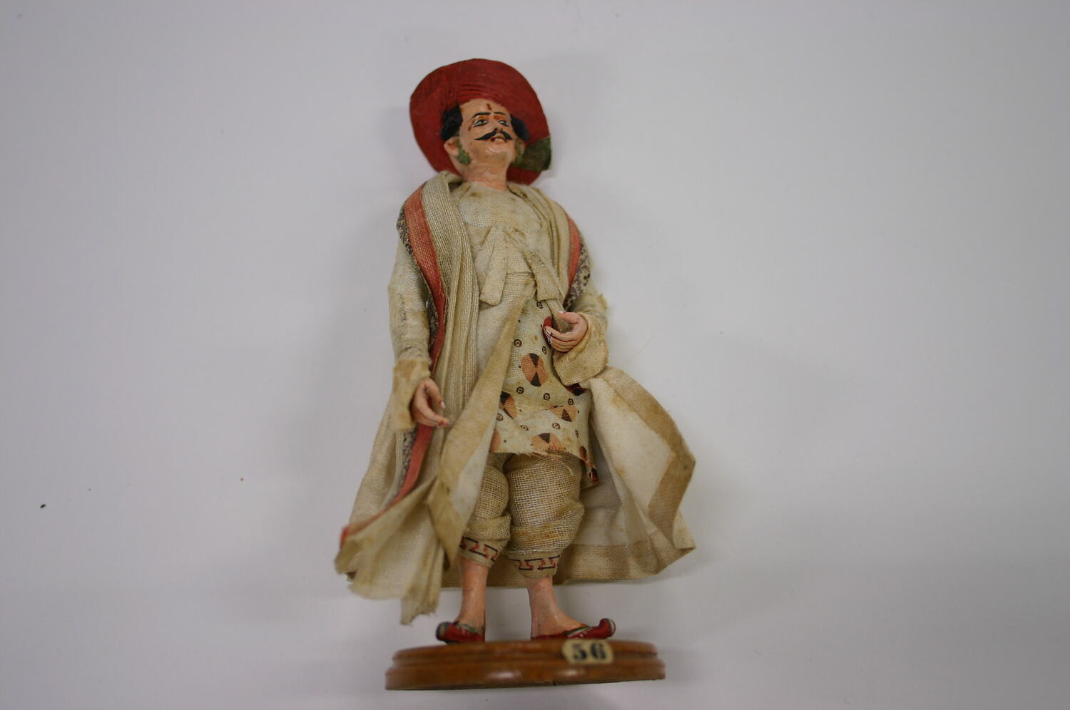 Indian Figure - Hindu Clerk, Pune, Clay, circa 1867