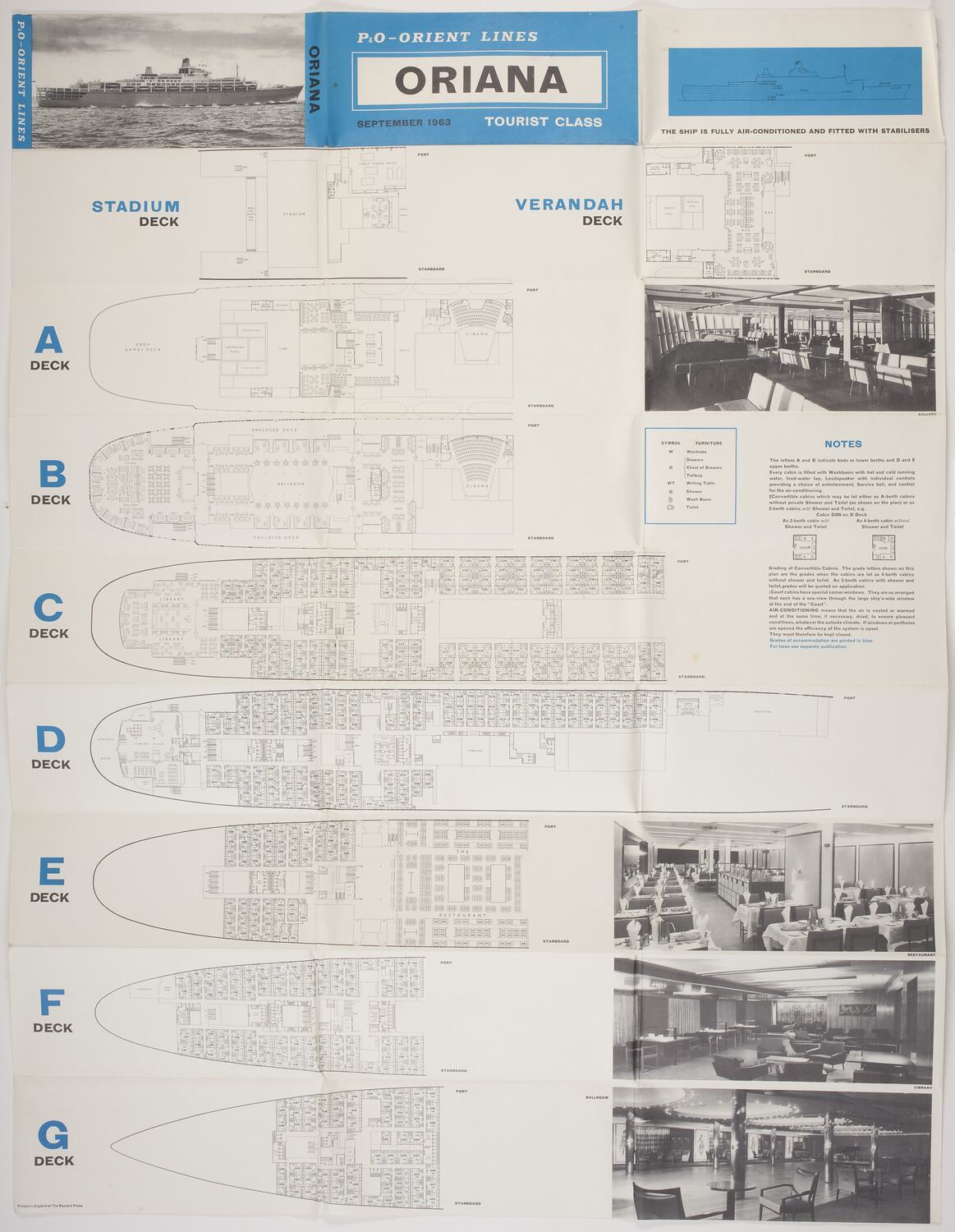 Leaflet - P&O Orient LIne 'Oriana' Shipboard Information, Australia to ...