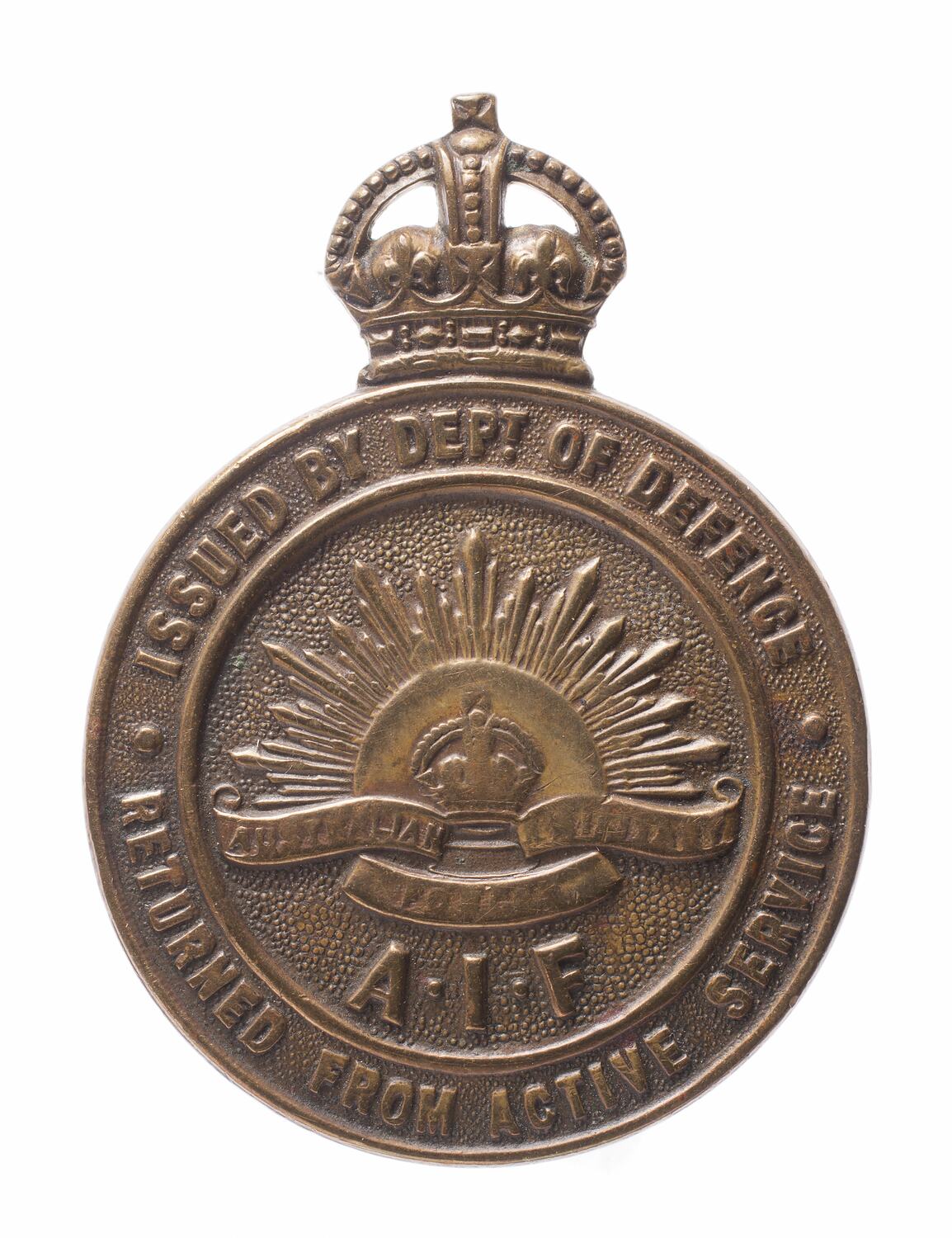 Badge - Returned from Active Service, World War I, circa 1919-1920