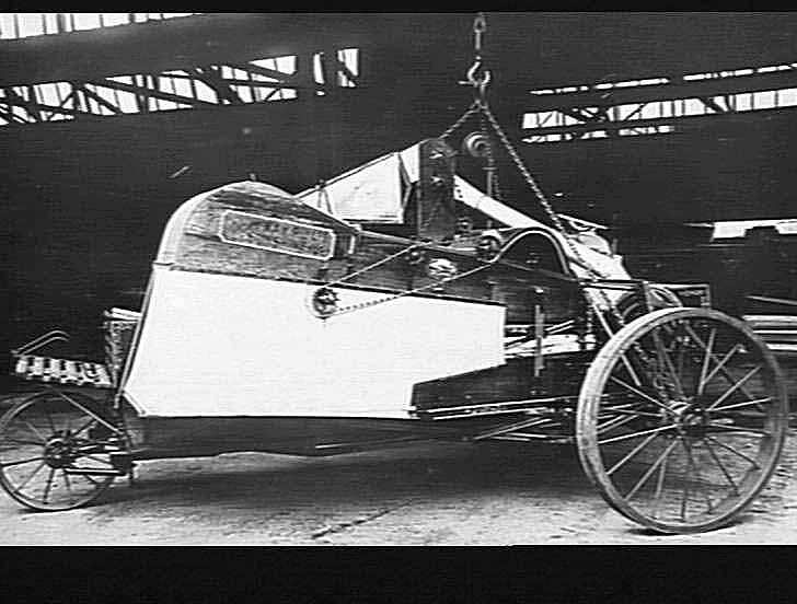 Photograph - H.V. McKay Pty Ltd, Sunshine Auto Header on Slings ...